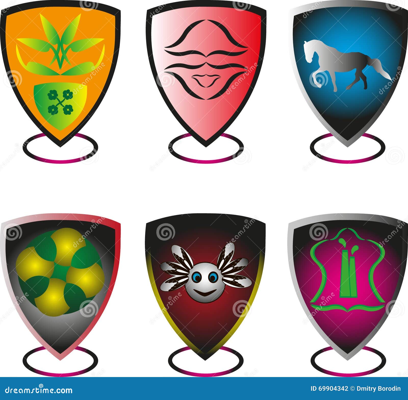 Papuri stock vector. Illustration of elements, unusual - 69904342