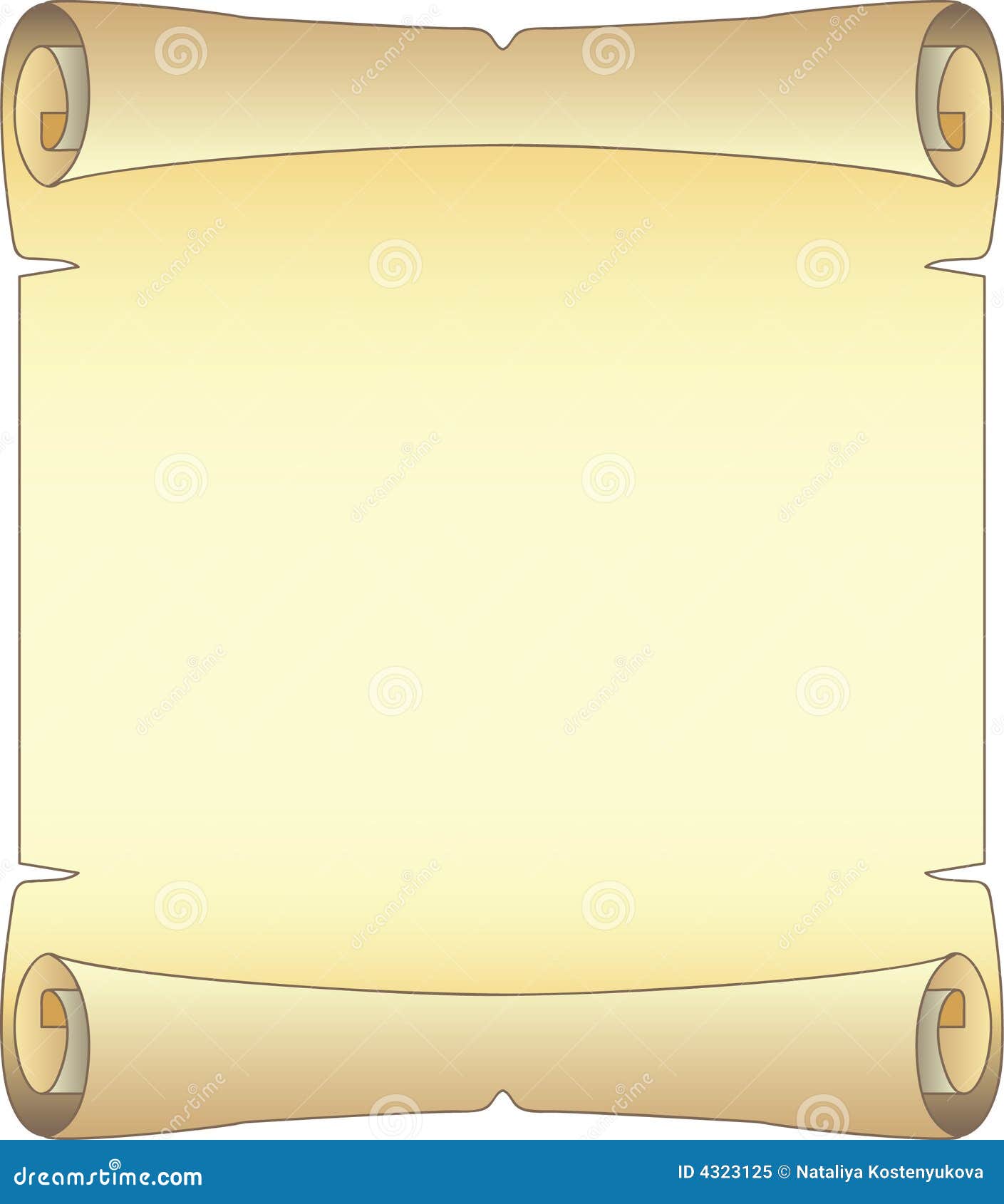 Papyrus illustration de vecteur. Illustration du parchemin - 4323125