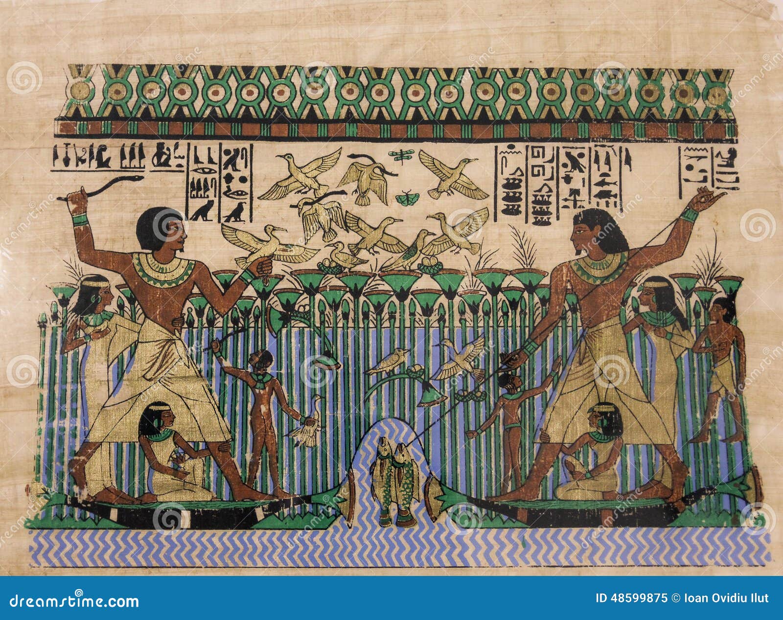 Papyrus stock image. Image of queen, cairo, africa, egipt - 48599875