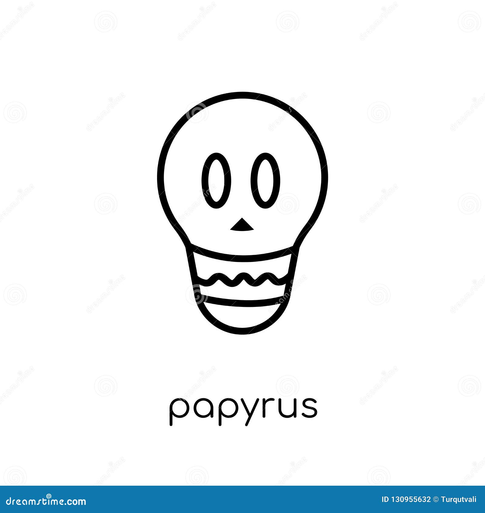 Papyrus Icon from Collection. Stock Vector - Illustration of parchment ...