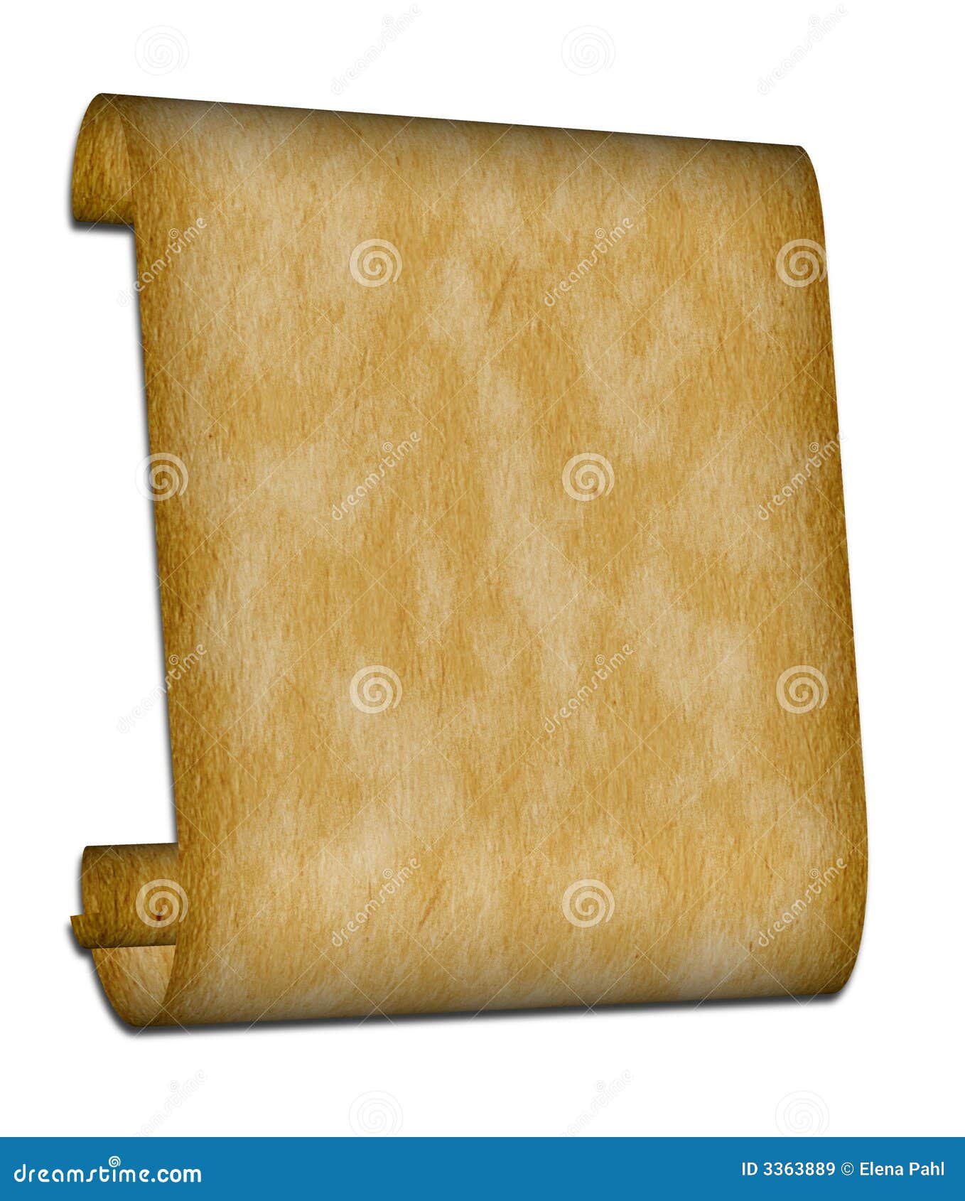 Papyrus Scroll Set, Parchment Paper With Old Texture, Vector Banner ...