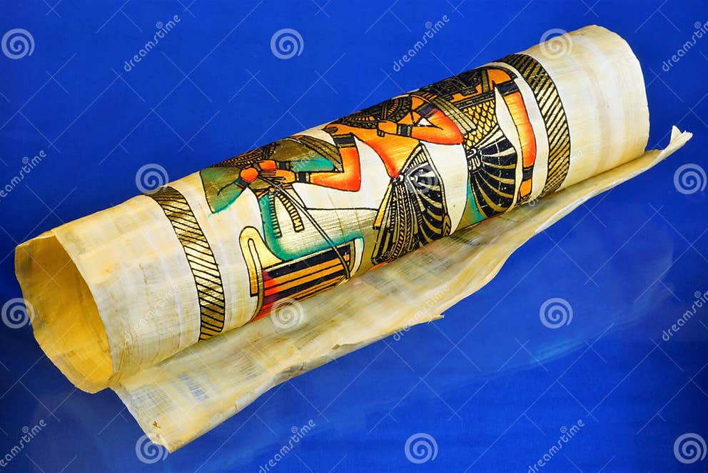 Papyrus Scroll - Egyptian Ancient Scientific Illustrated Document ...
