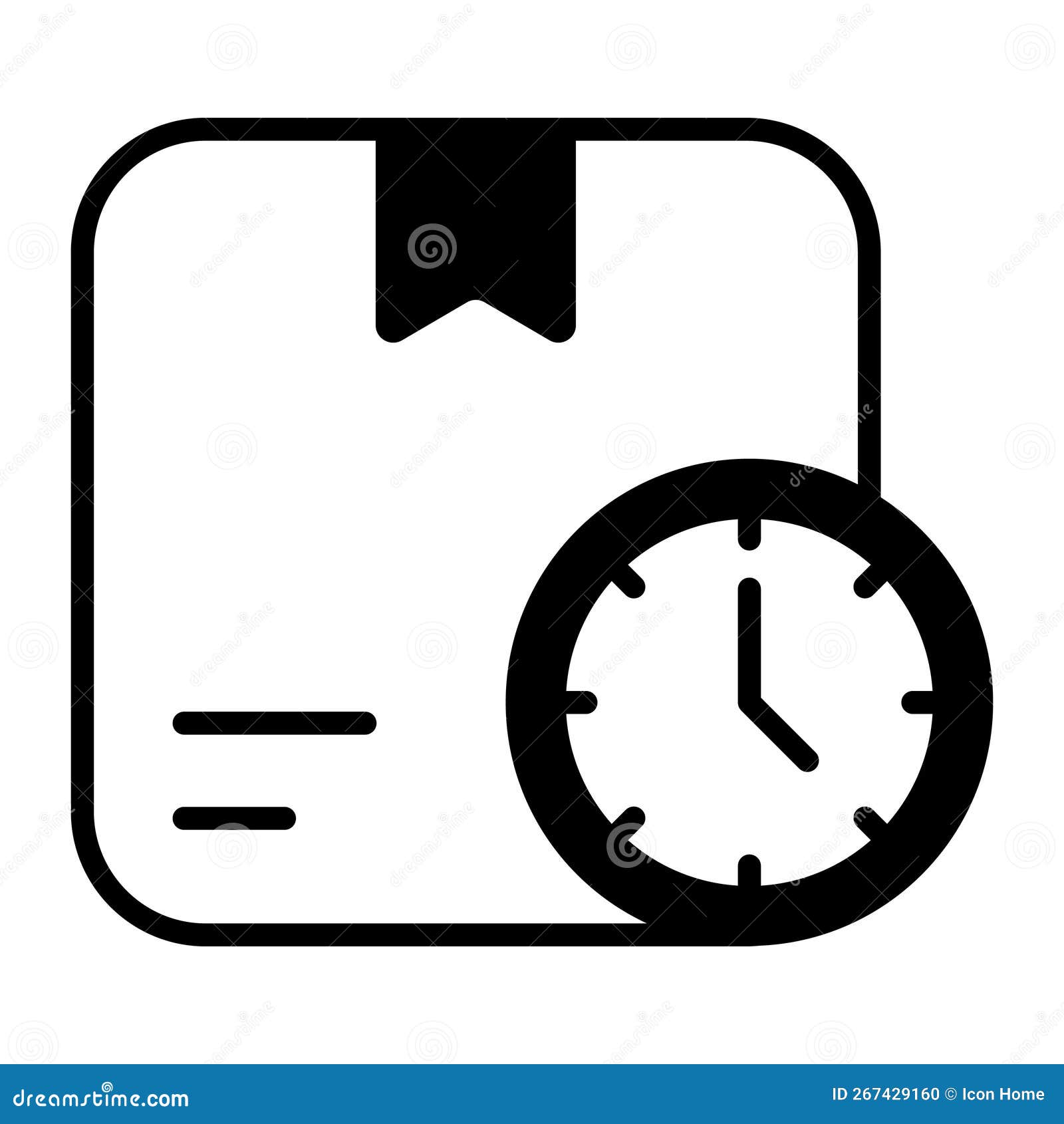 Paquete Con Icono Del Vector De Reloj En Estilo Editable Ilustración ...
