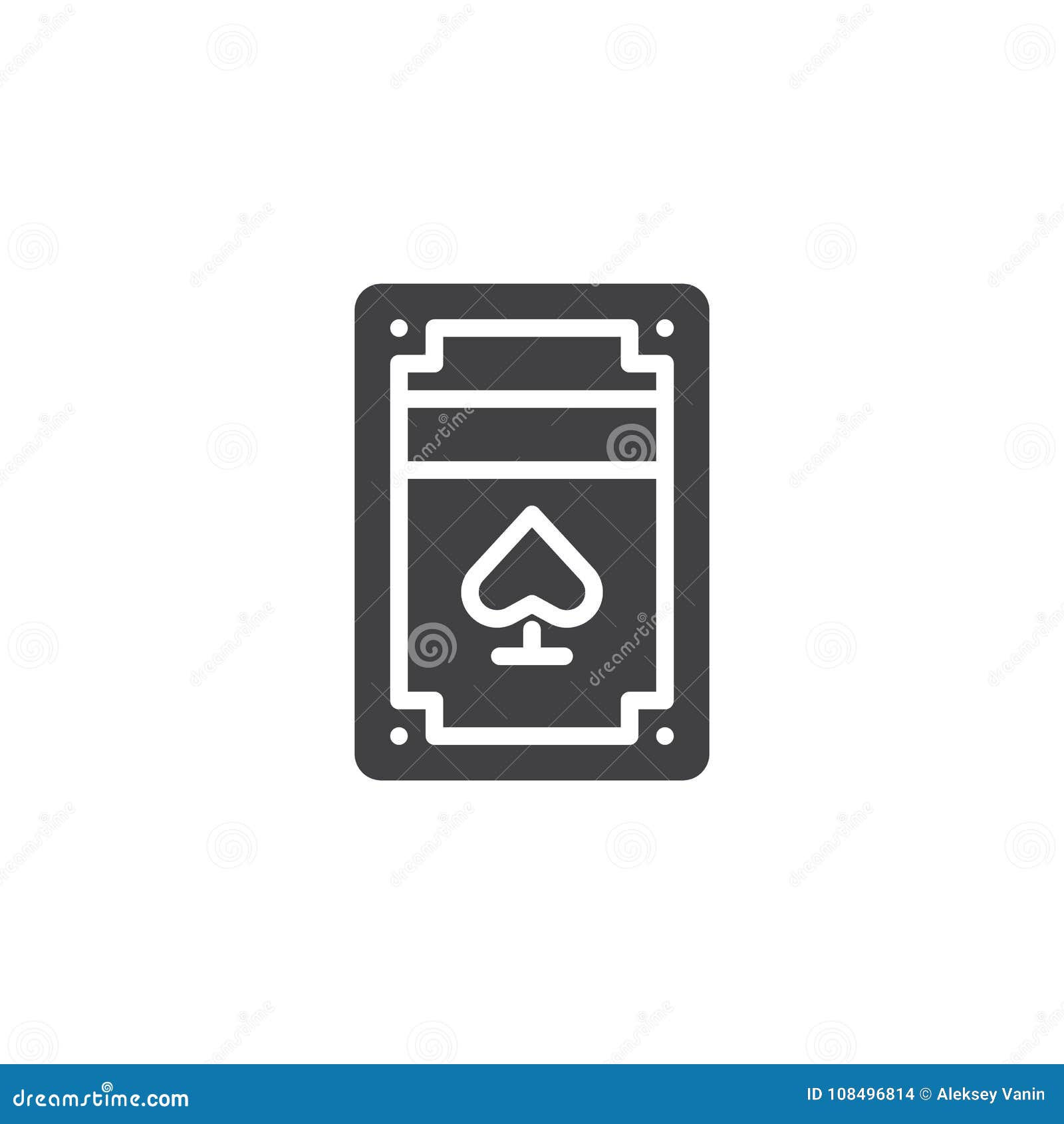 Paquete Del Vector Del Icono De Los Naipes Ilustración del Vector ...