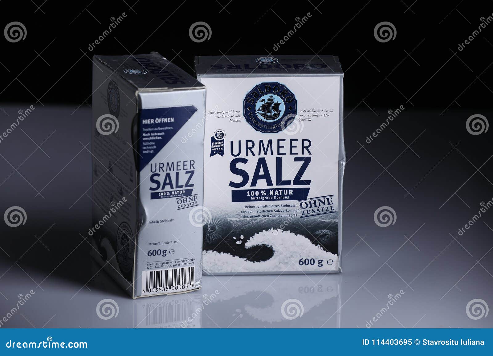 Paquetes De Sal, Sal Del Mar Imagen editorial - Imagen de ingredientes ...