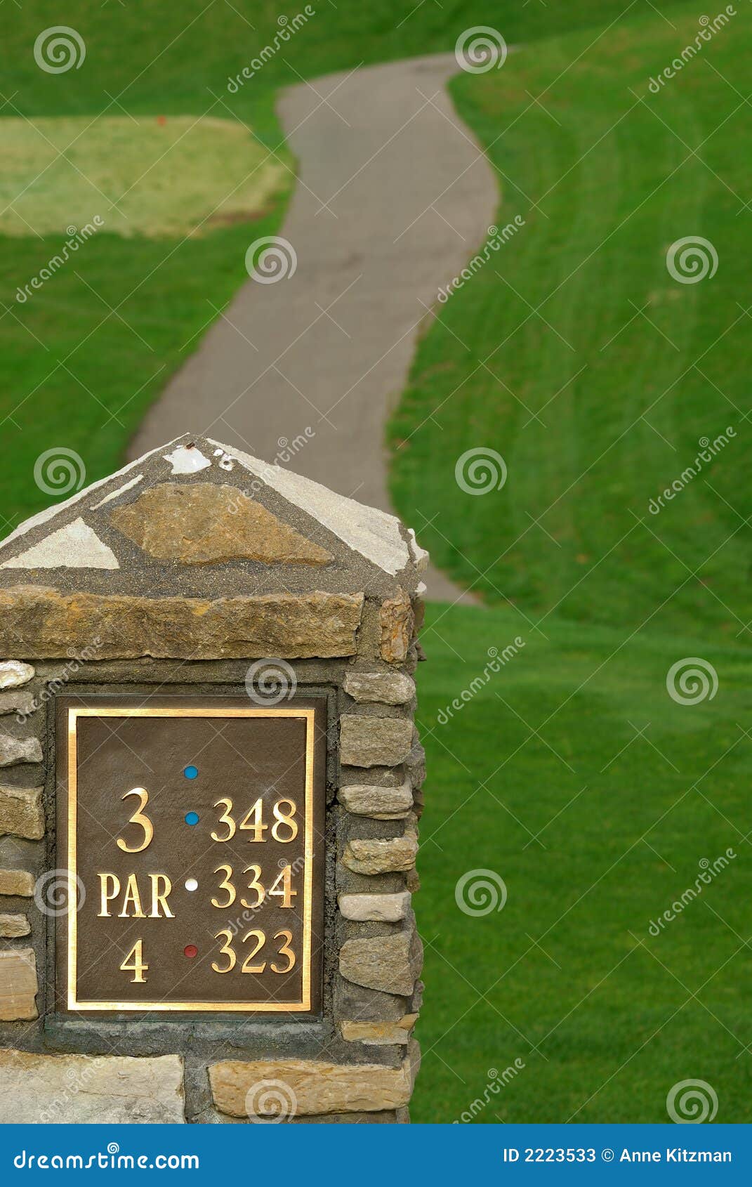 Par 4 stock image. Image of colorful, sign, road, landscape - 2223533