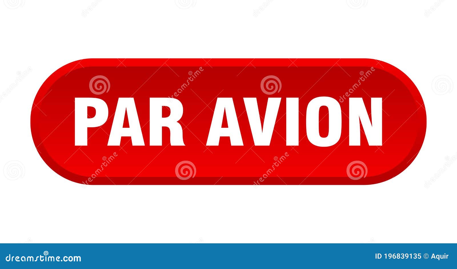 Par Avion Button Cartoon Vector | CartoonDealer.com #122791955