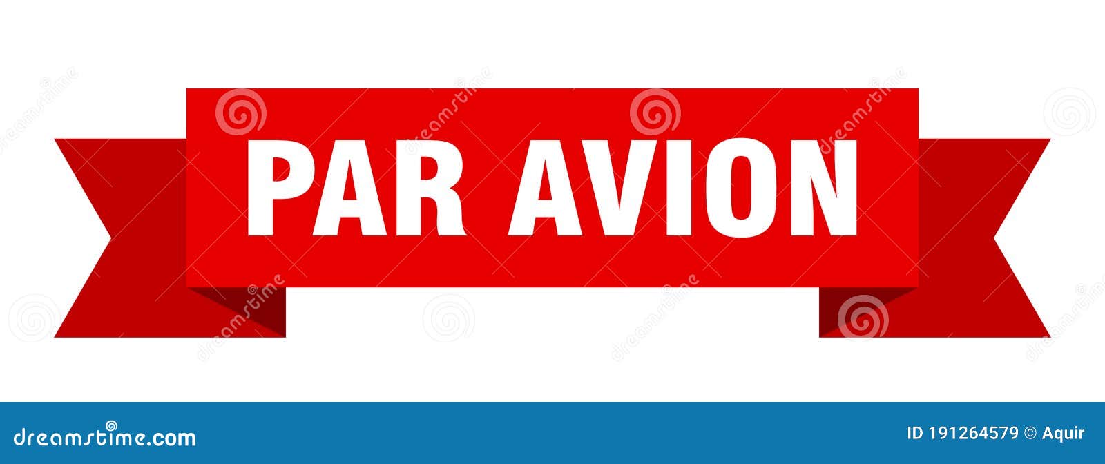 Par Avion Ribbon. Vector Illustration | CartoonDealer.com #191261690