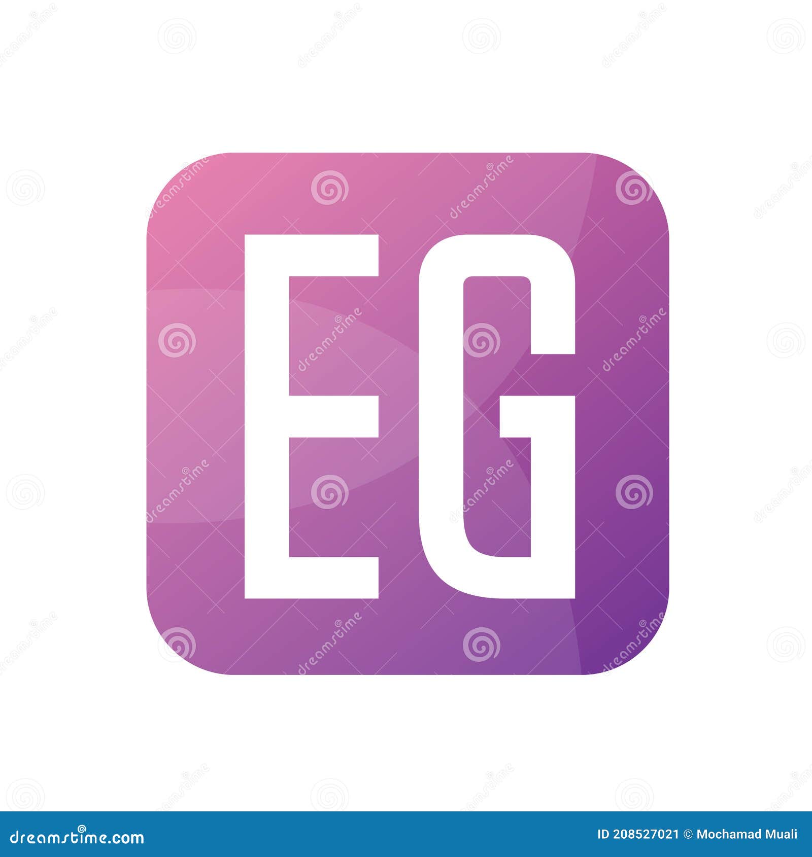 Par Exemple Conception De Logo De Lettre Avec Le Style Simple ...