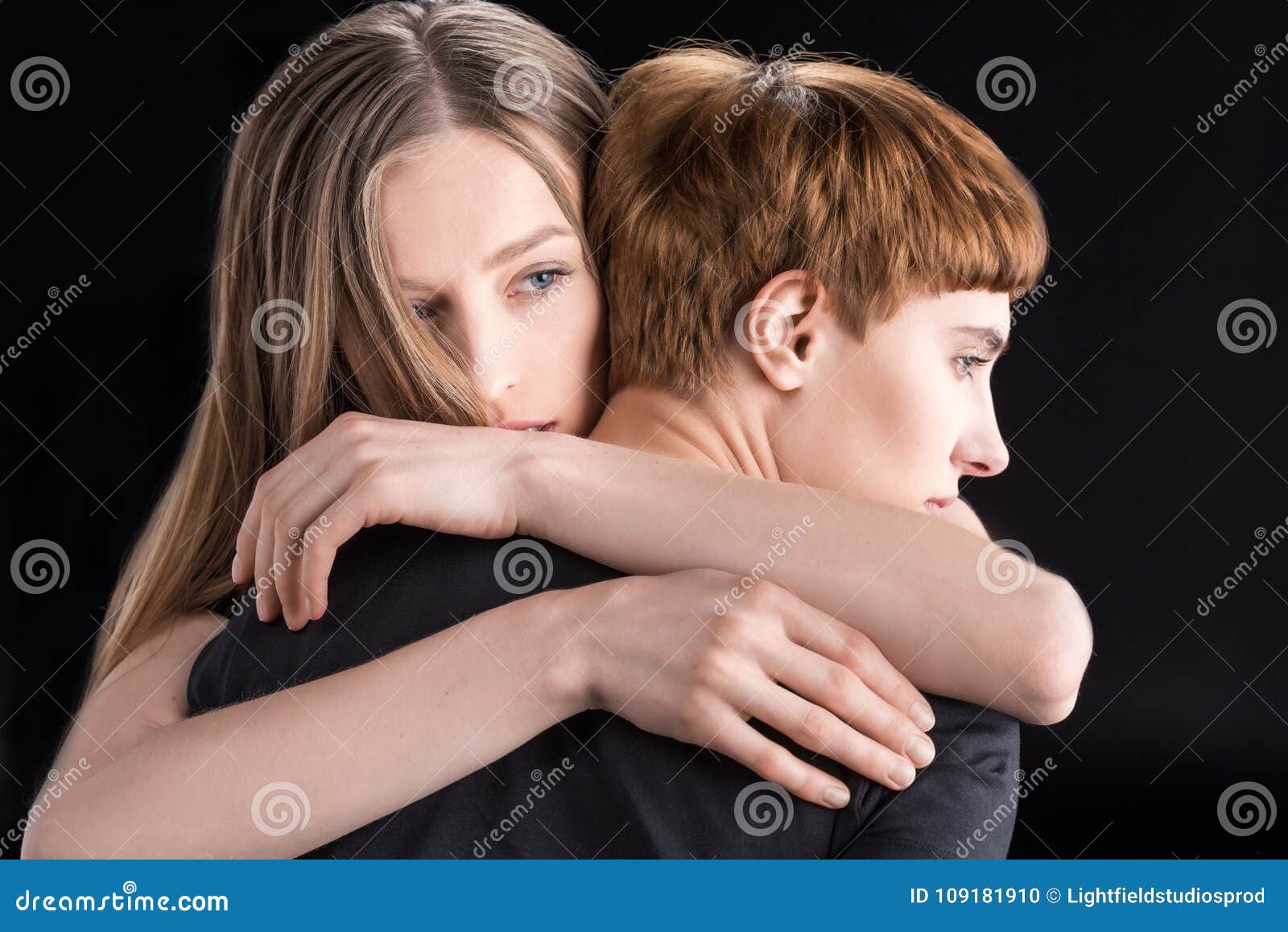 Par Som Kramar Lesbisk Kvinna Arkivfoto - Bild av folk, närhet: 109181910