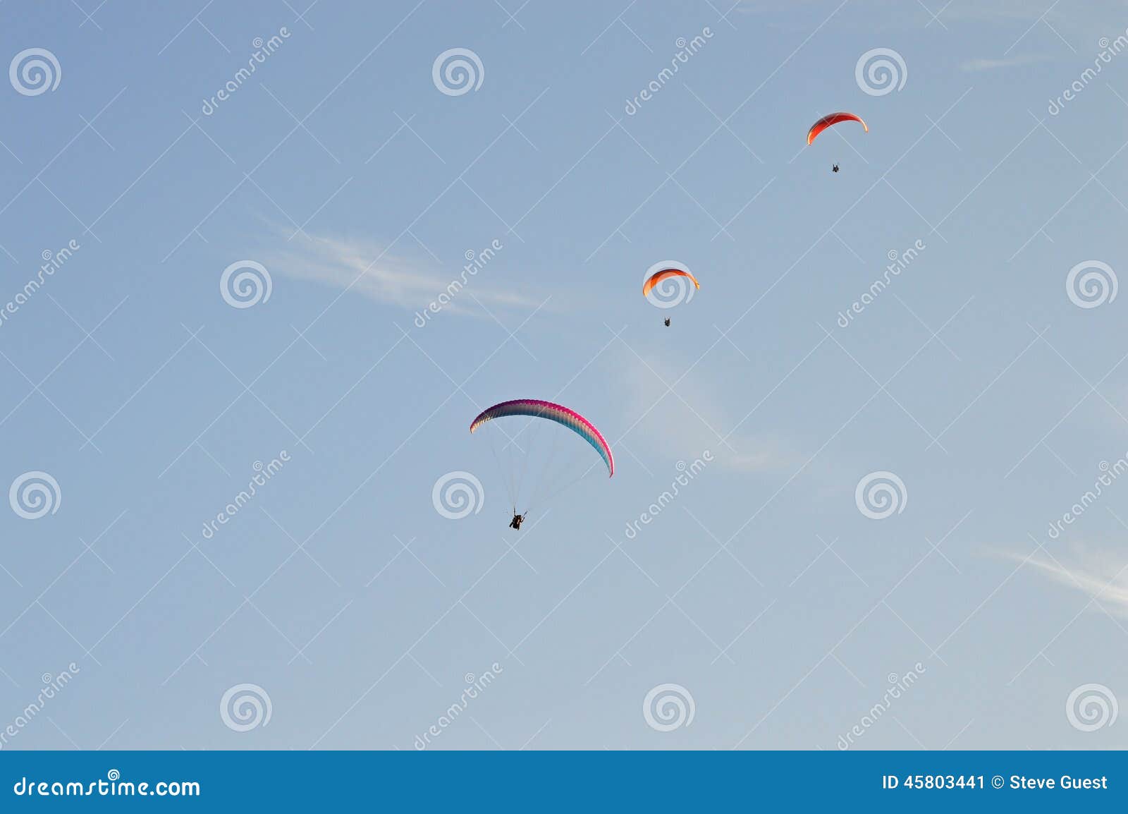 Para-gliders Formation Flying Editorial Photo - Image of para, blue ...