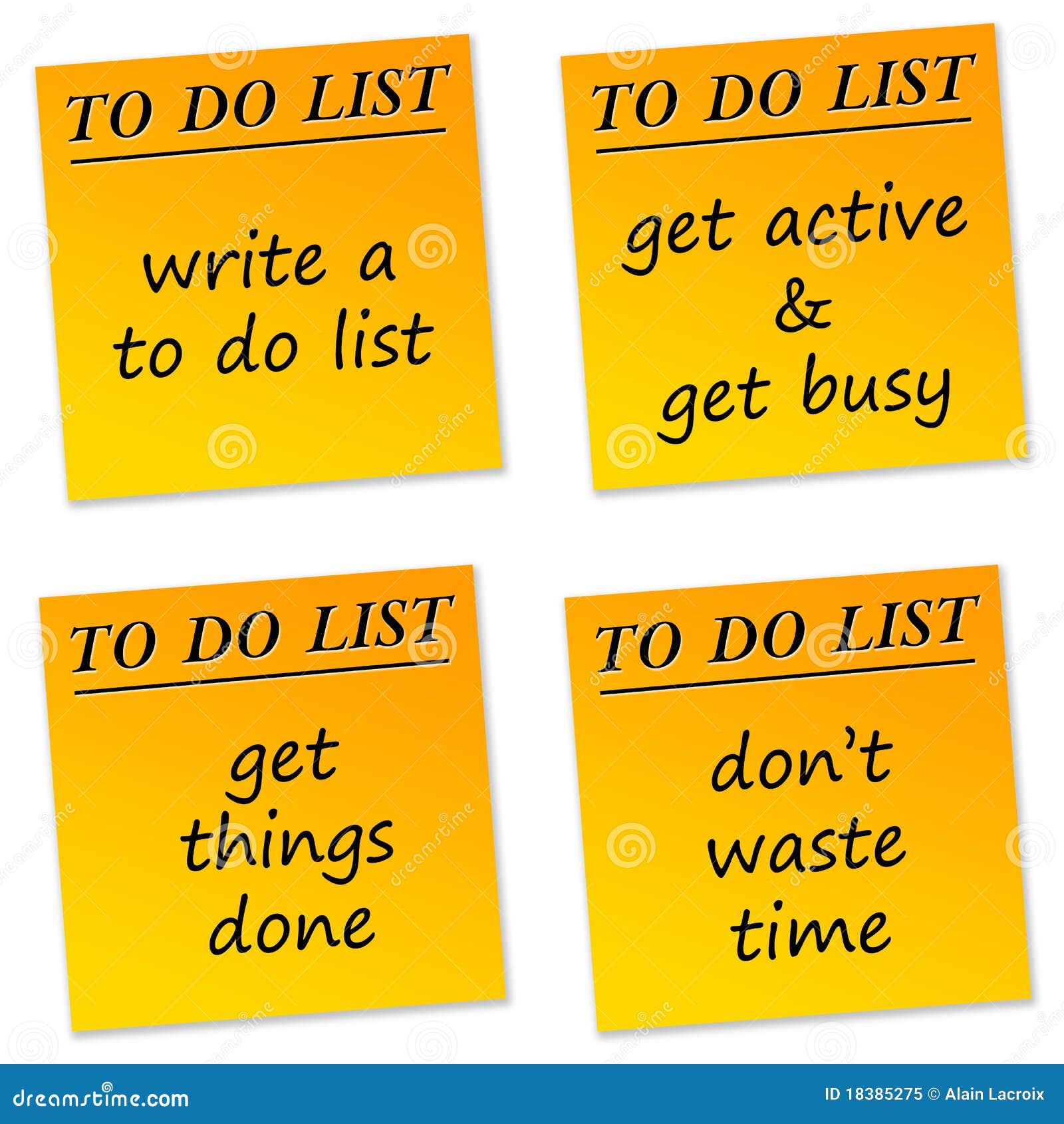 Para hacer la lista stock de ilustración. Ilustración de plazos - 18385275