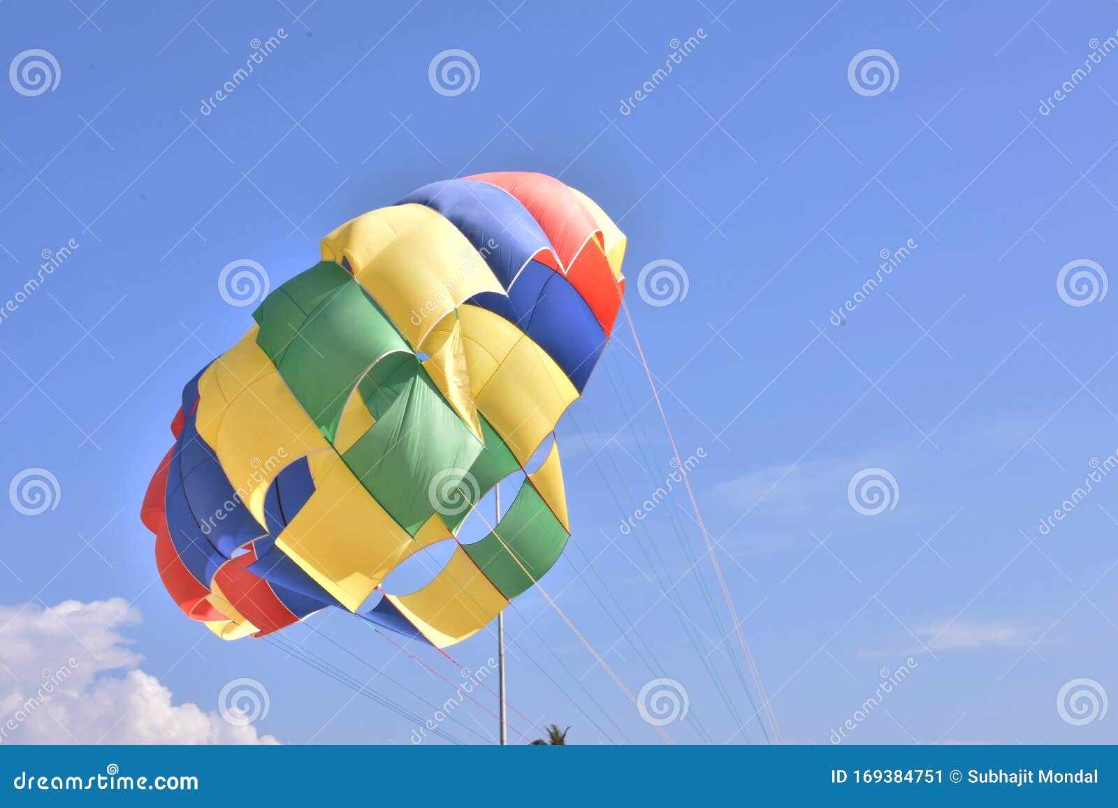 Para Sailing in these Beautiful Parachute in Goa India Stock Image ...