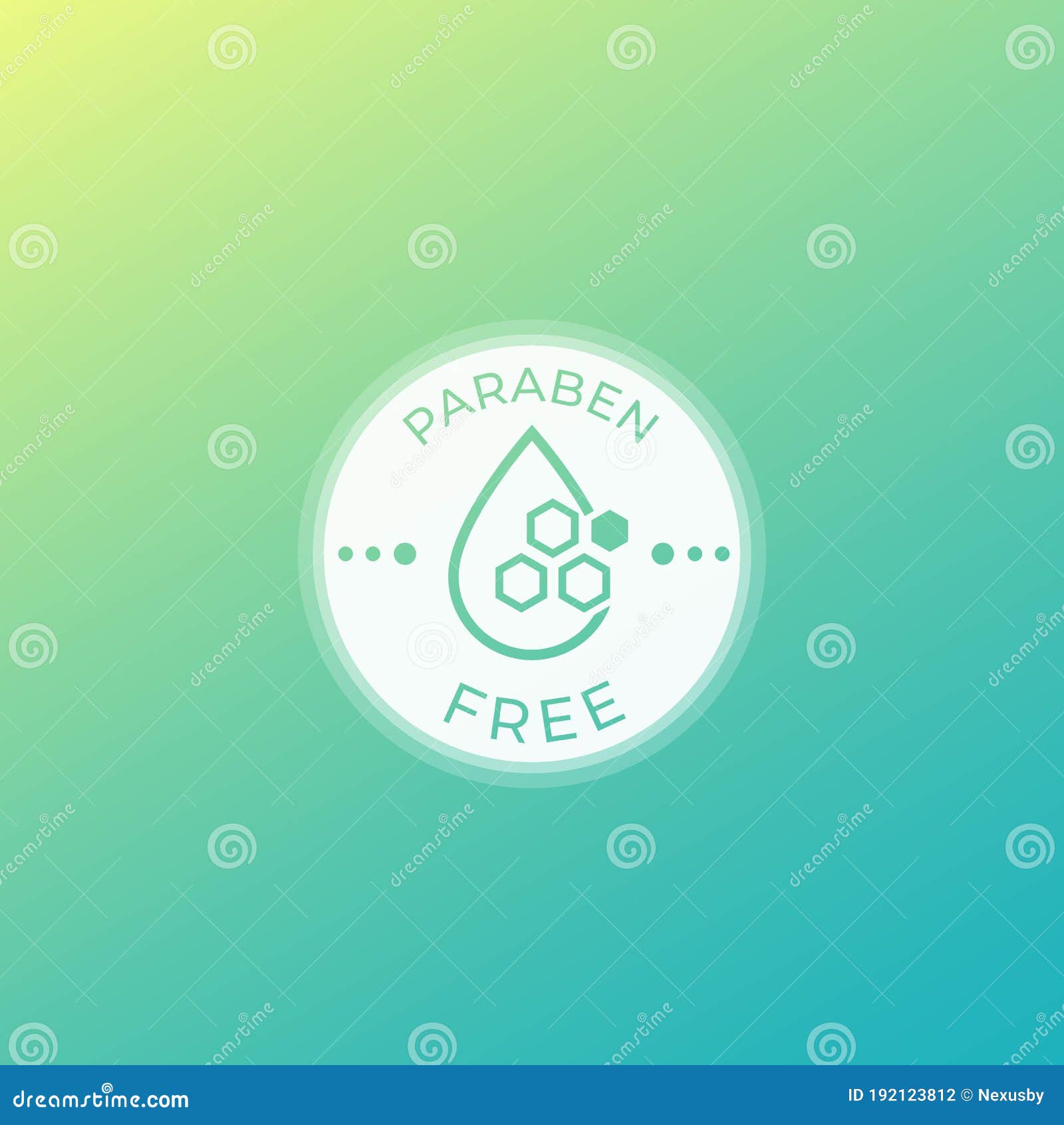 Paraben Free Badge or Label Stock Vector - Illustration of cosmetic ...