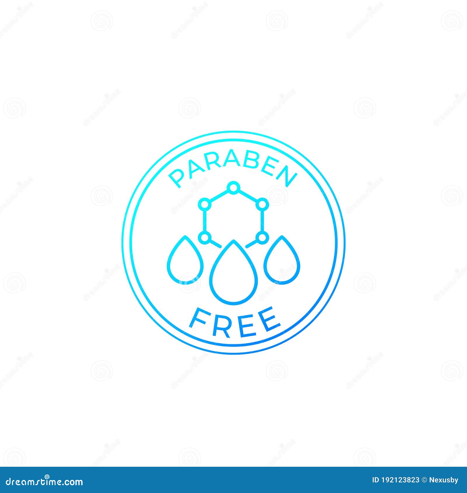 Paraben Free Badge, Vector Icon Stock Vector - Illustration of design ...