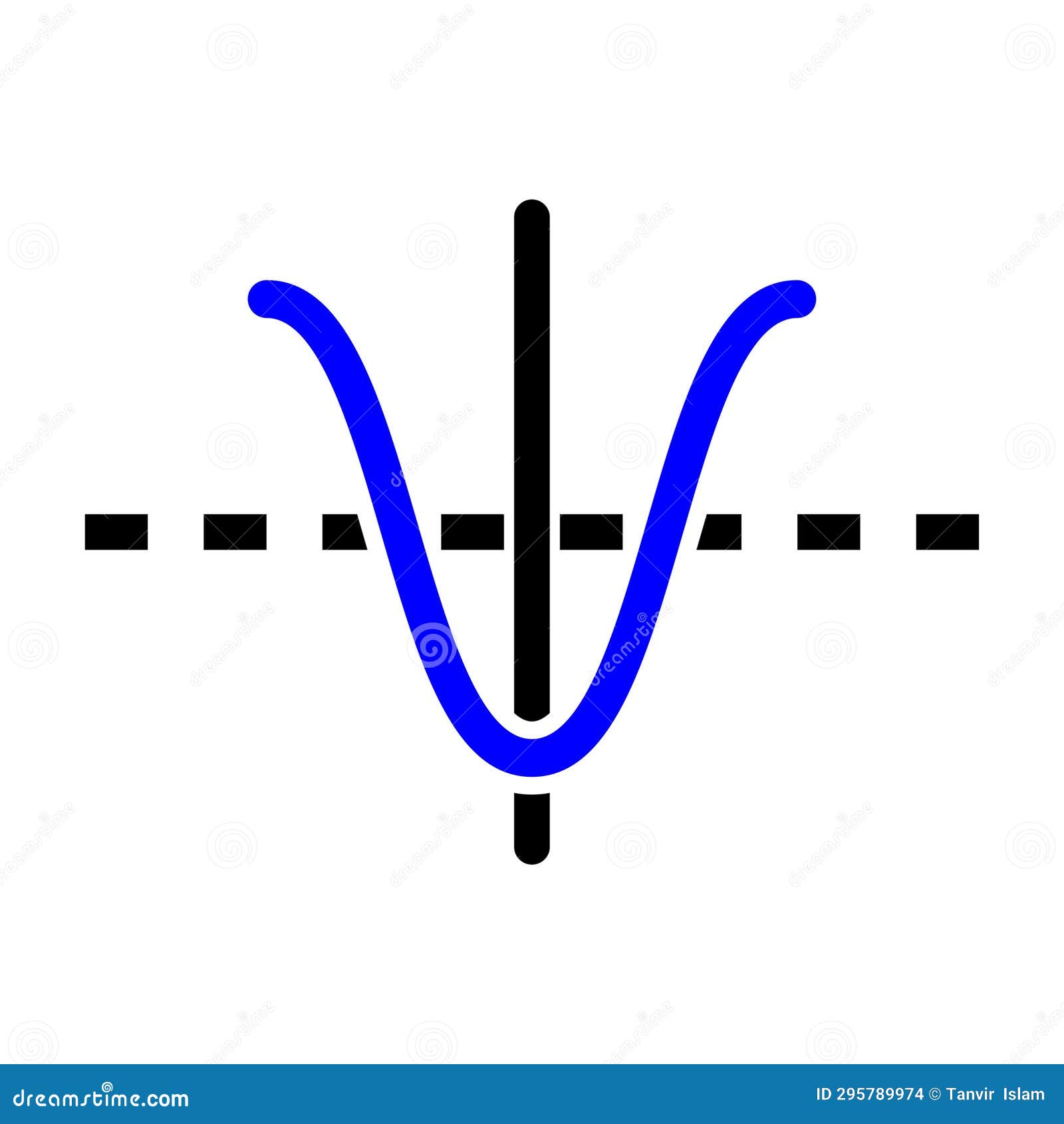 Parabola Icon. Thin Linear Parabola Outline Icon Isolated On White ...