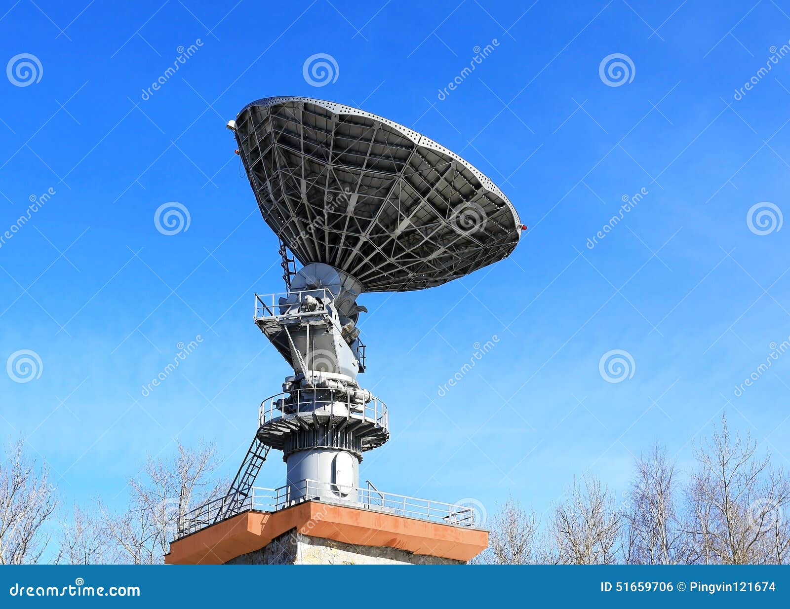 Parabolic Antenna Satellite Communications Stock Photo - Image of ...