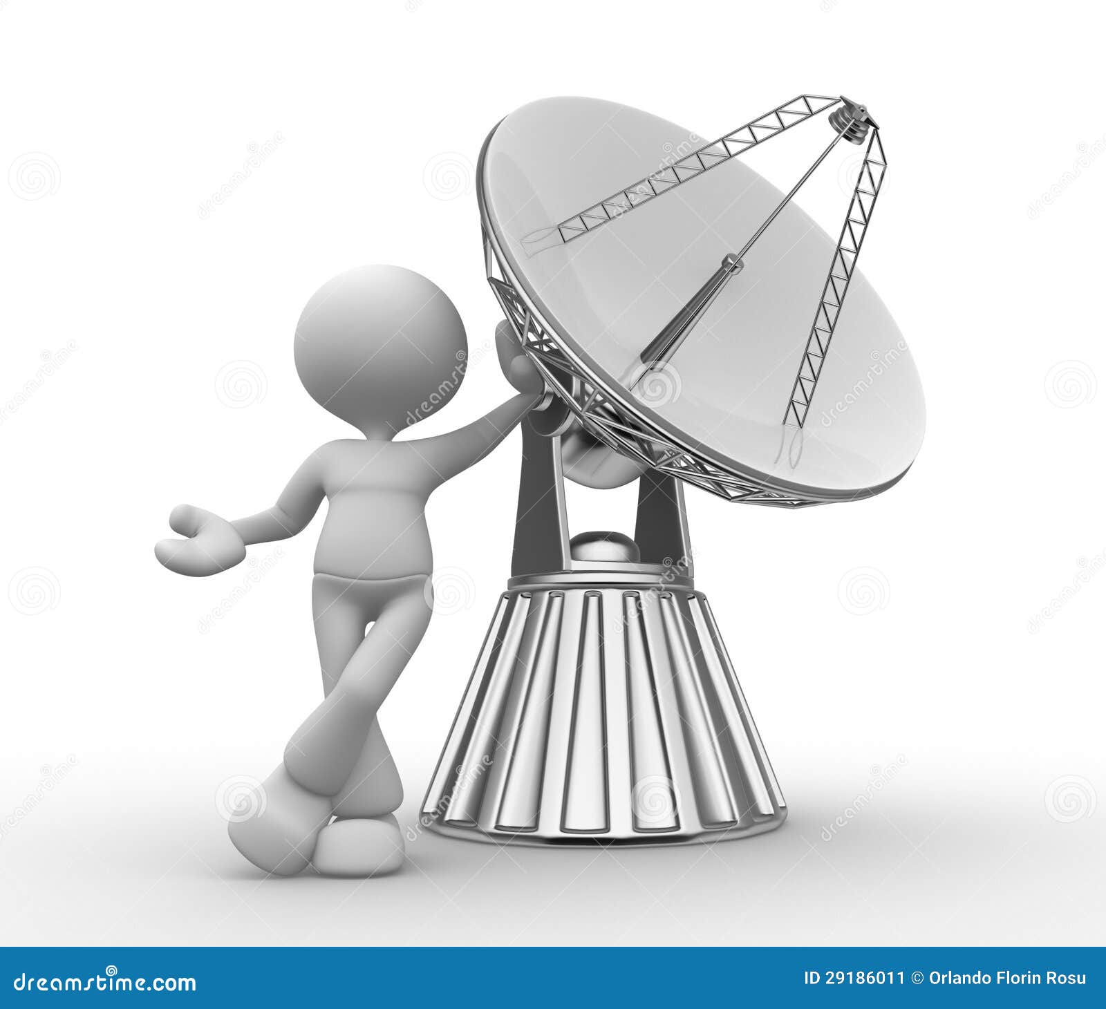 Parabolic dish stock illustration. Illustration of exploration - 29186011