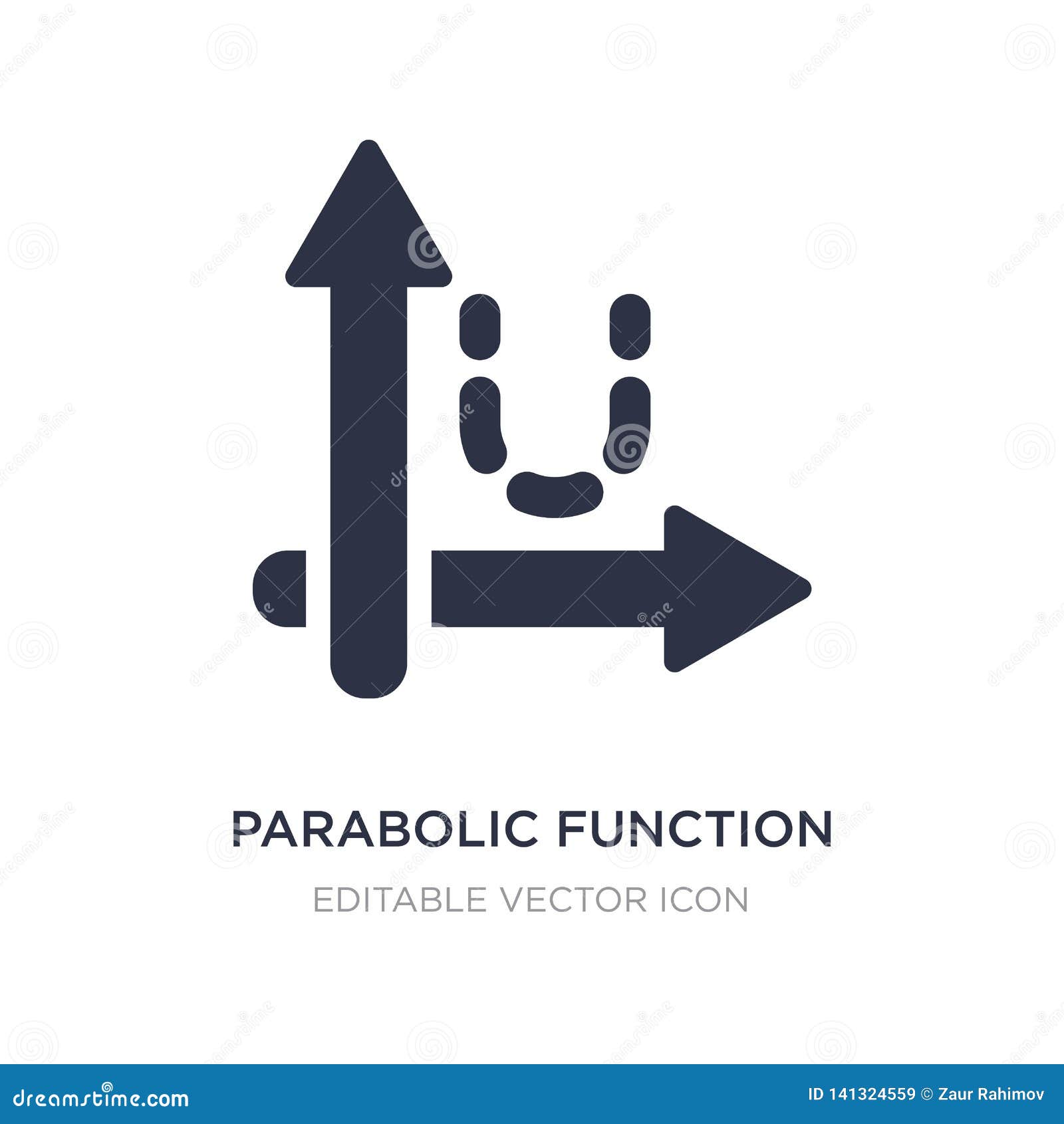 Parabolic Function Formula Vector Isolated On White Background ...