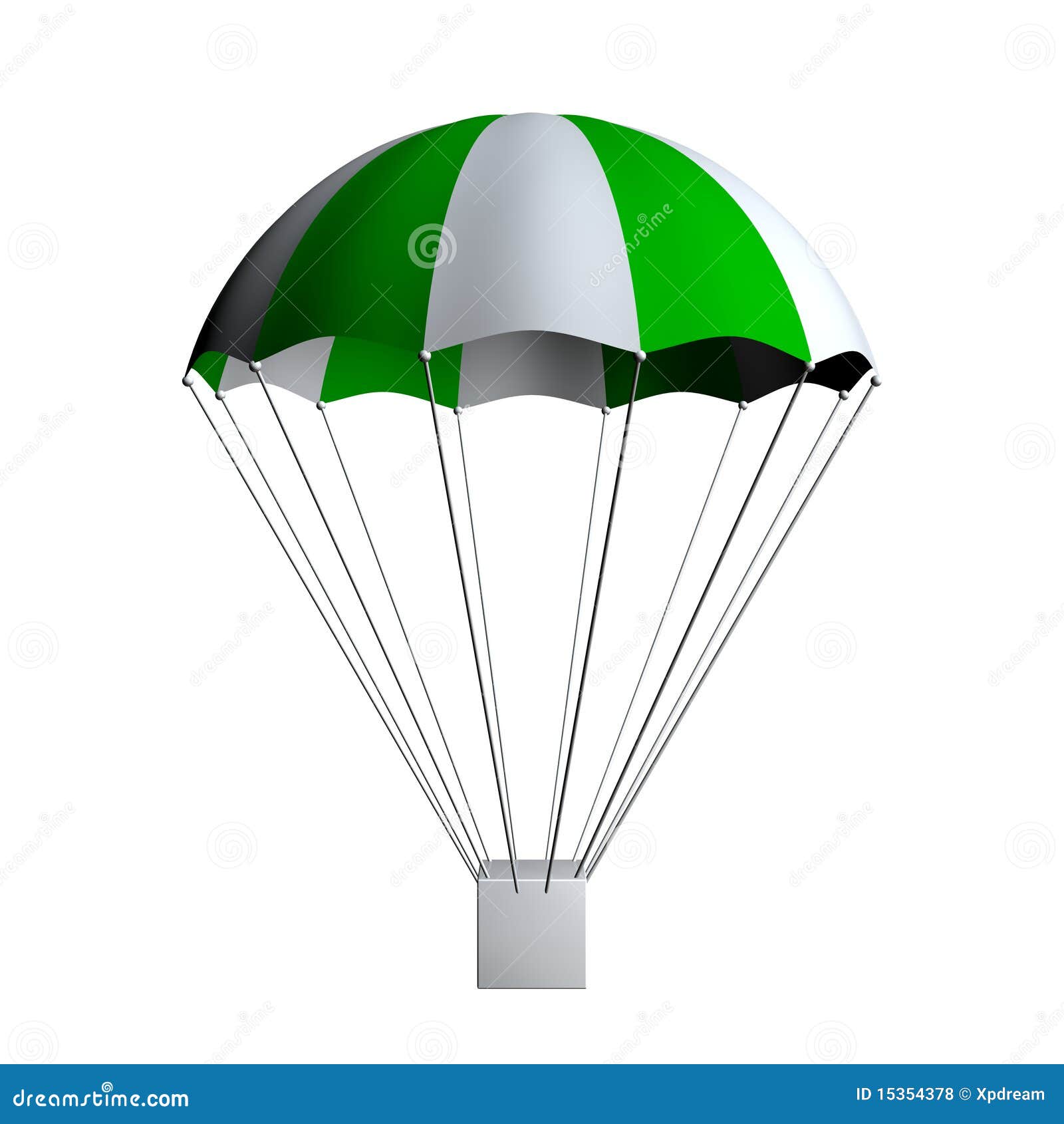 Paracadute illustrazione di stock. Illustrazione di posta - 15354378