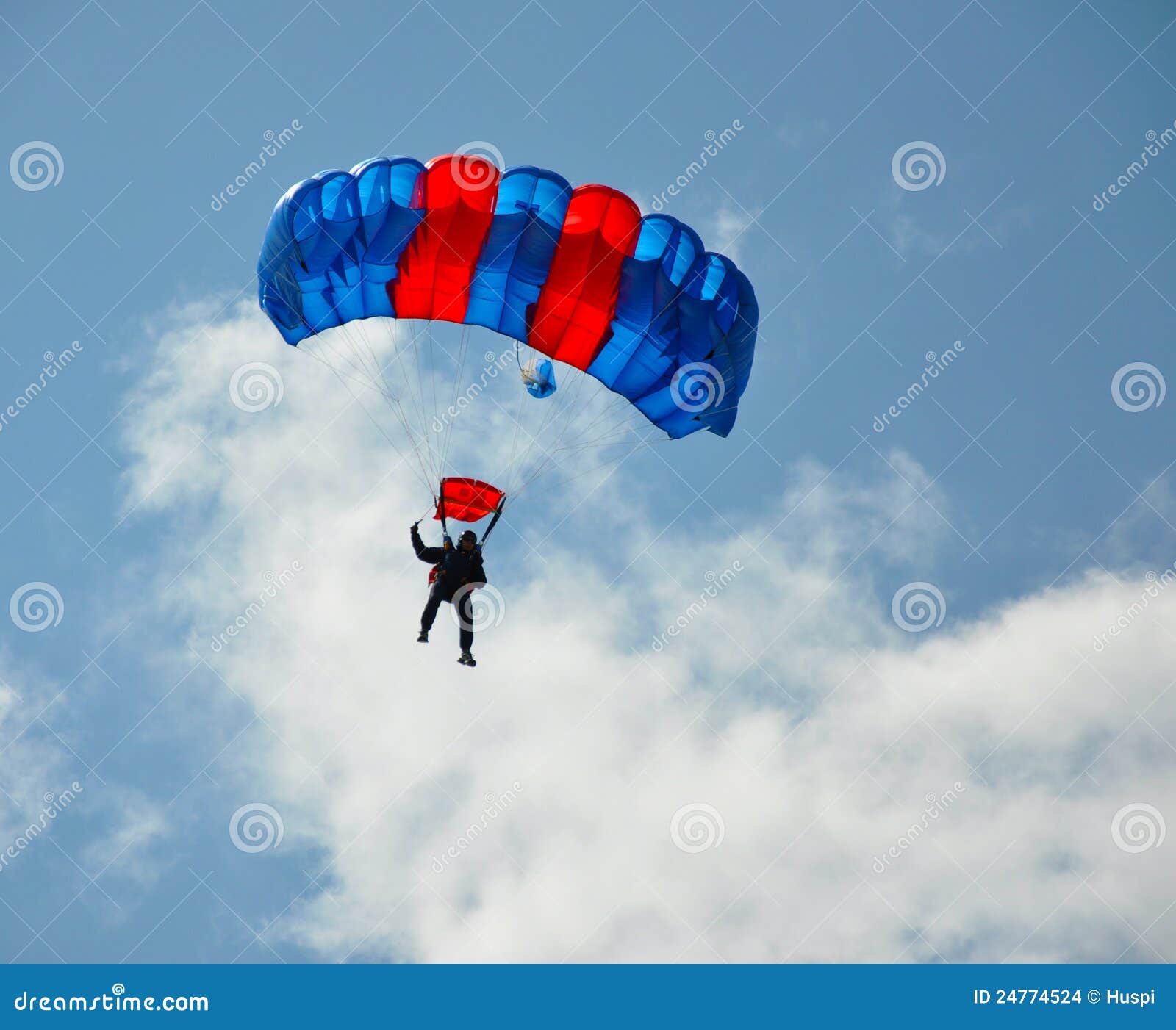 Paracaidista foto de archivo. Imagen de vuelo, deslizamiento - 24774524