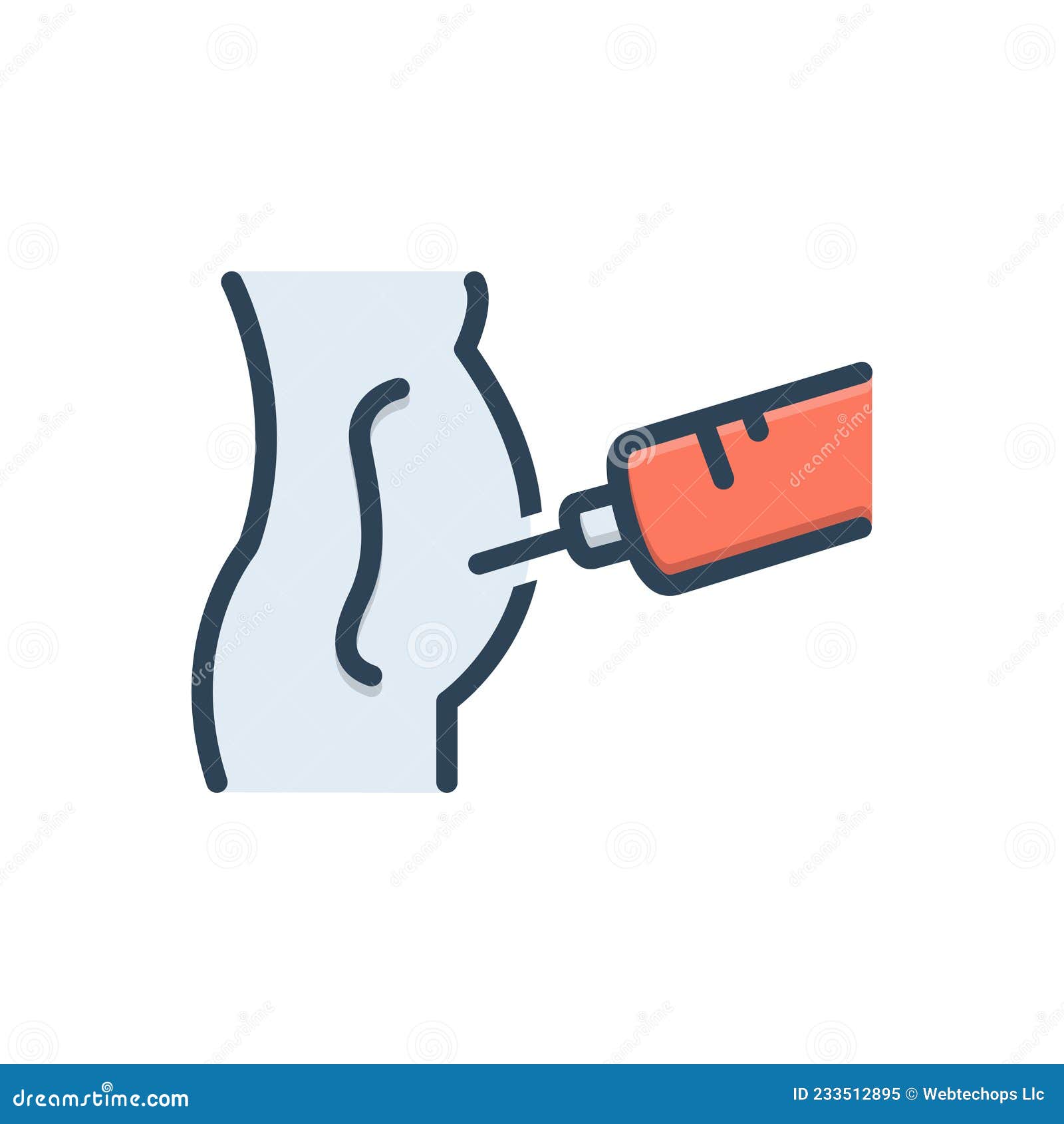 Color Illustration Icon for Paracentesis, Abdominal and Surgical Stock ...