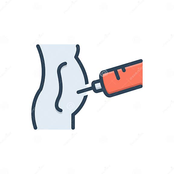 Color Illustration Icon for Paracentesis, Abdominal and Surgical Stock ...