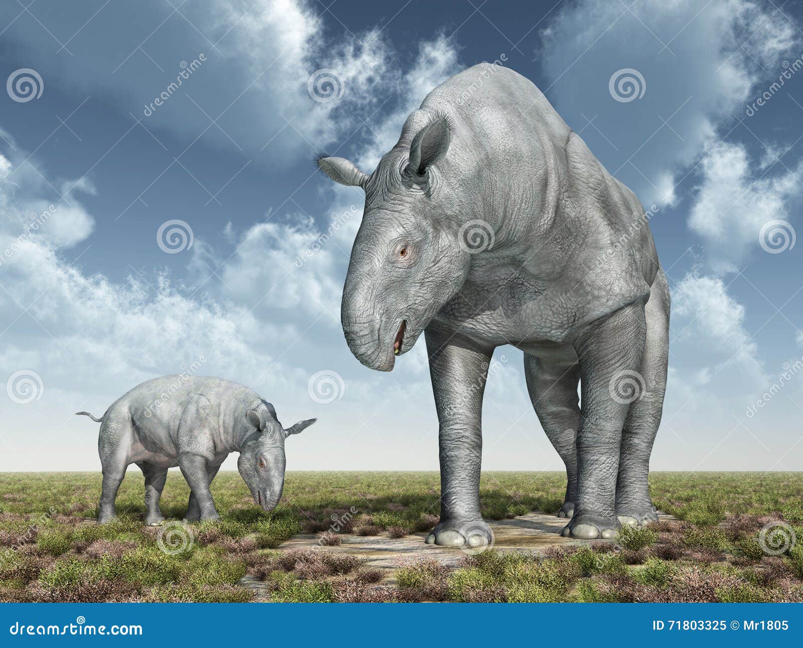 Paraceratherium Royalty-Free Cartoon | CartoonDealer.com #71803325