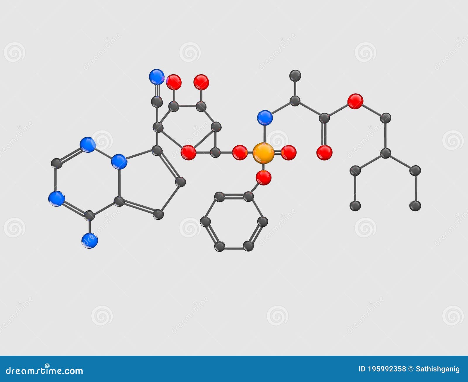 Paracetamol Ball And Stick Model Stock Photography | CartoonDealer.com ...