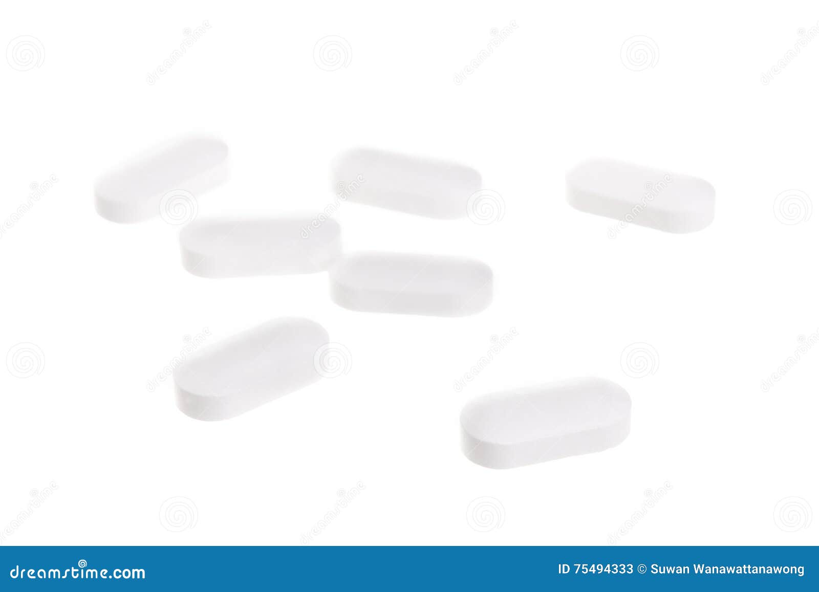Paracetamol Isolated on White Background. Stock Image - Image of ...