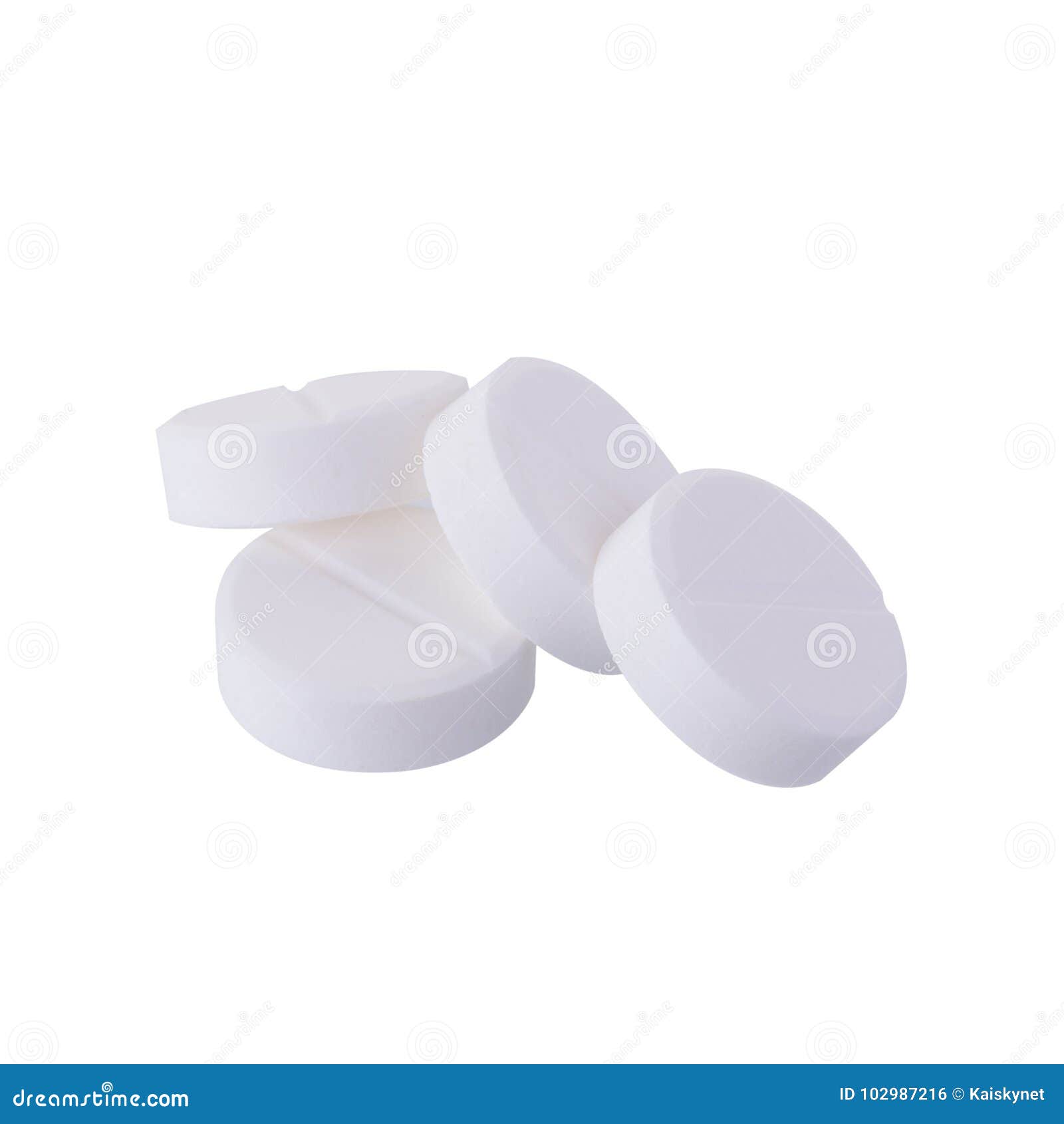 Paracetamol Medicine Tablets Isolated on White Background Stock Photo ...
