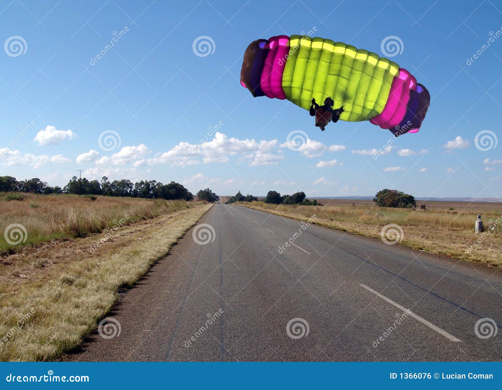 Parachute stock photo. Image of float, active, launch - 1366076