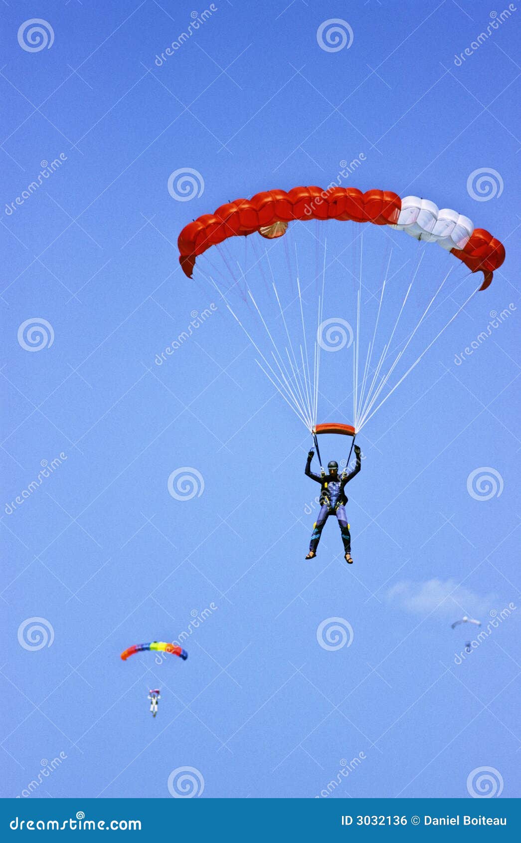 Parachute stock photo. Image of skydiving, glide, extreme - 3032136