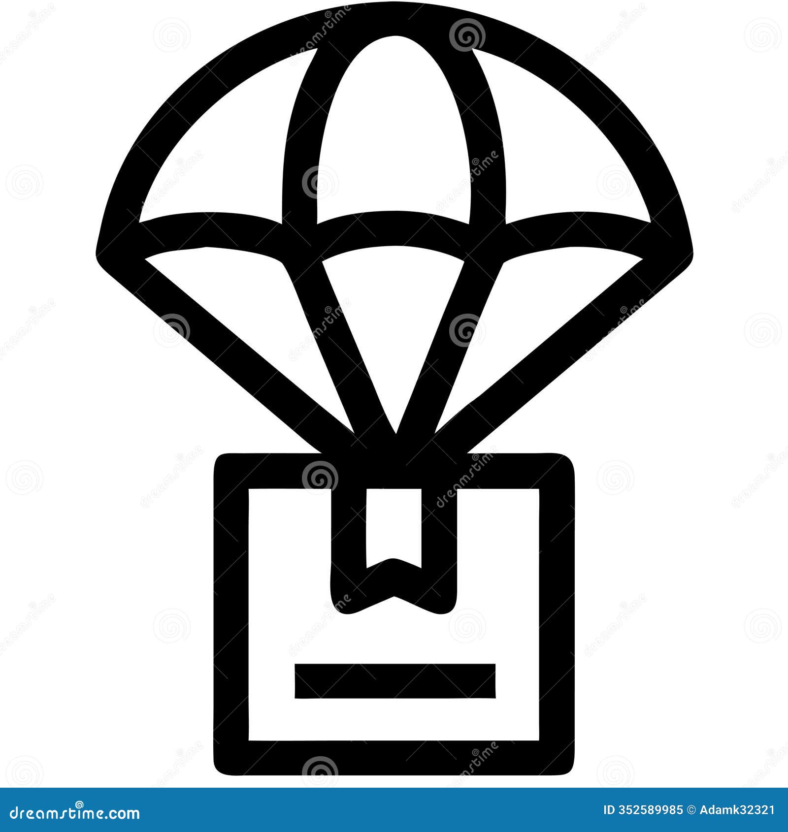 Parachute Message Labels Cartoon Vector | CartoonDealer.com #19476871