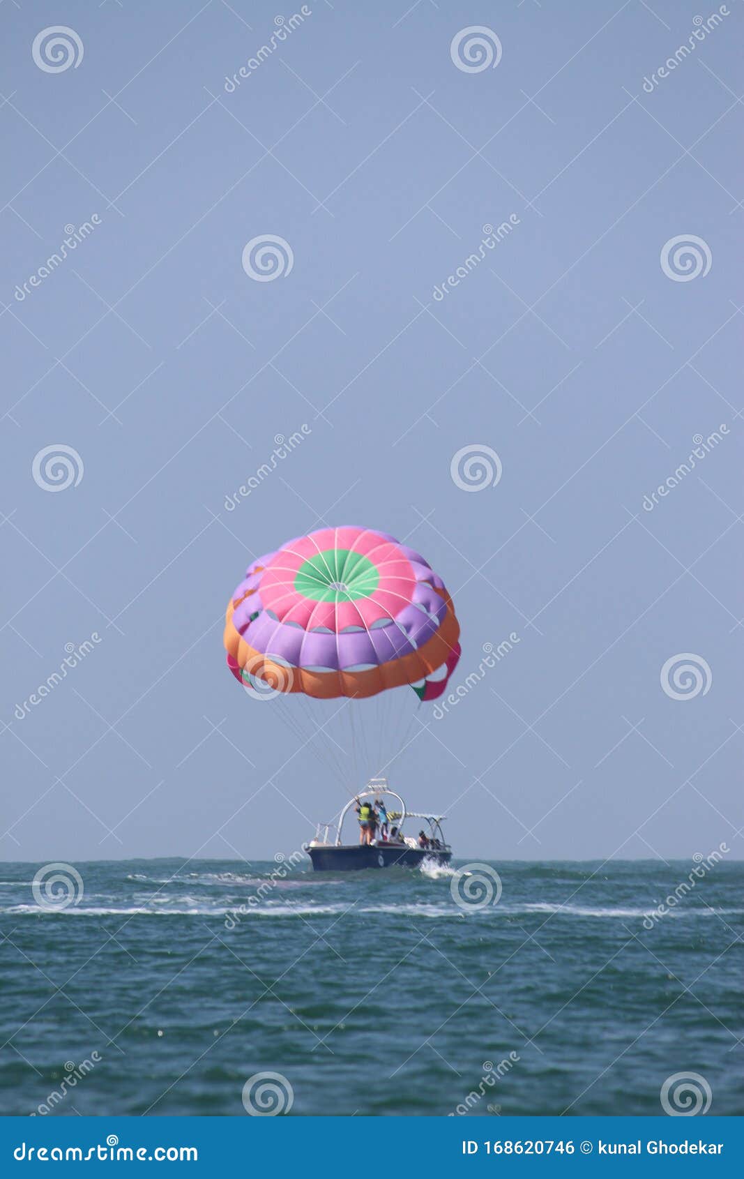 Parachute stock photo. Image of boat, parachute, paraceiling - 168620746