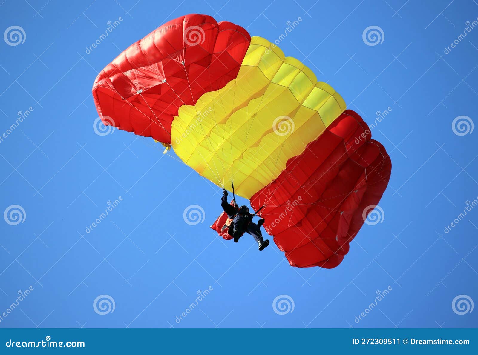 Parachute flight stock image. Image of action, freedom - 272309511