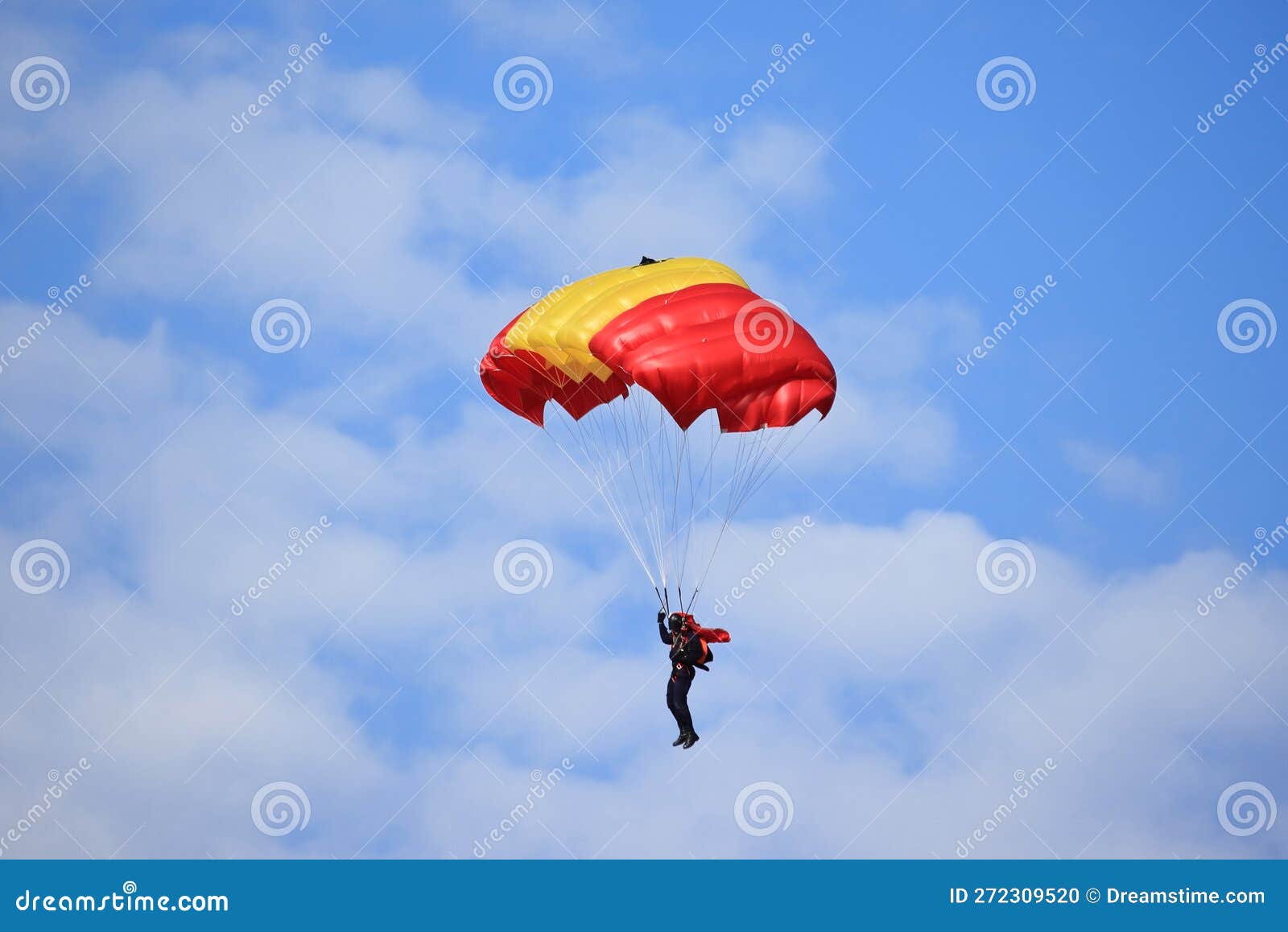 Parachute flight stock photo. Image of colorful, travel - 272309520