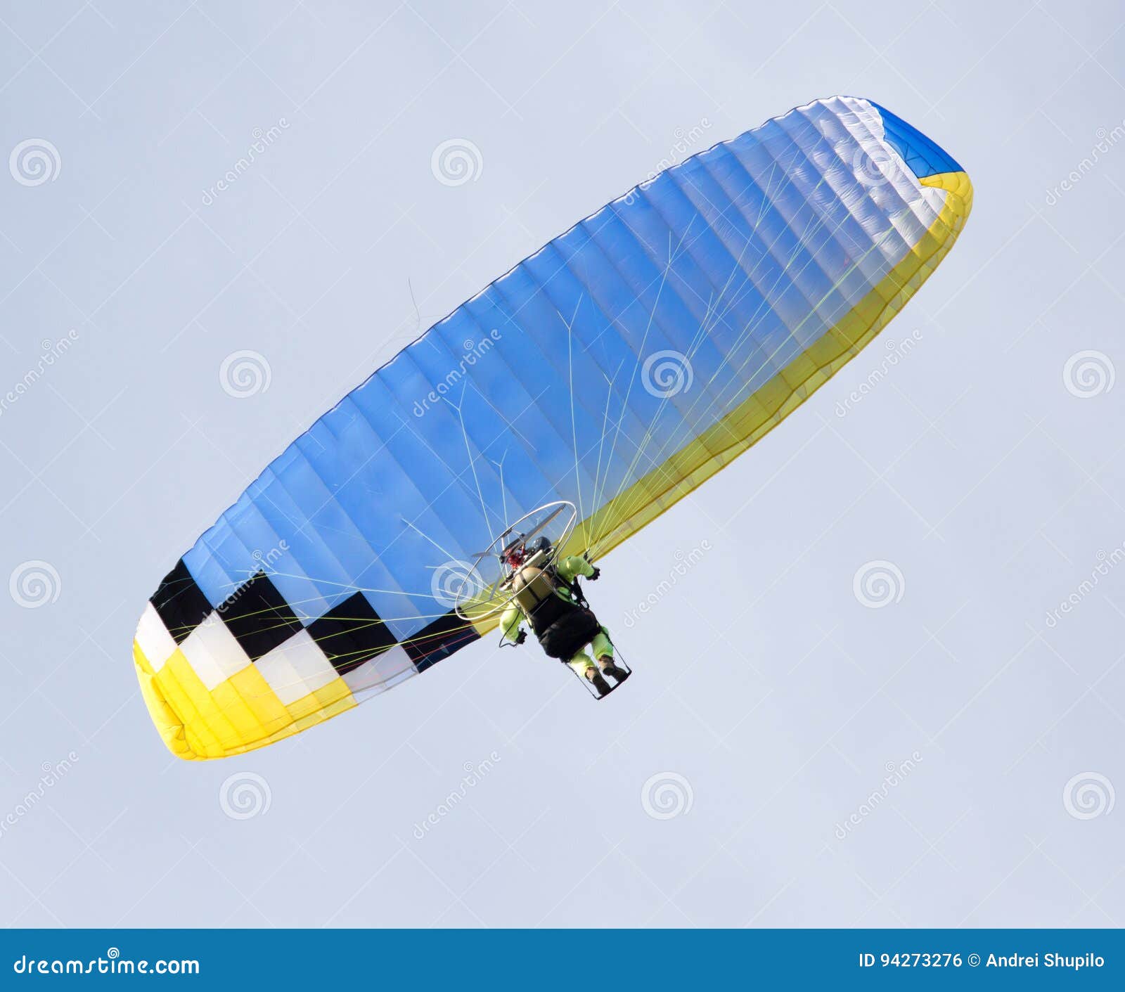 Parachute Flying in the Sky Stock Photo - Image of sports, action: 94273276