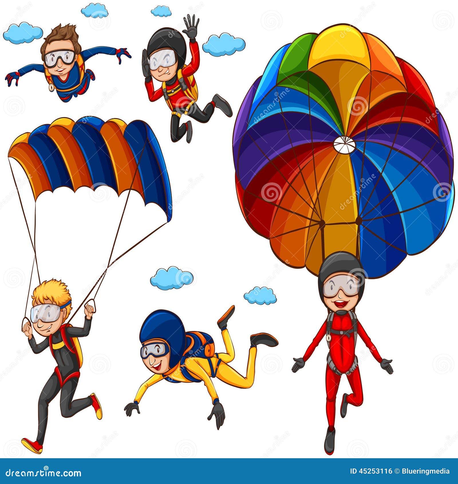 Cartoon Parachute