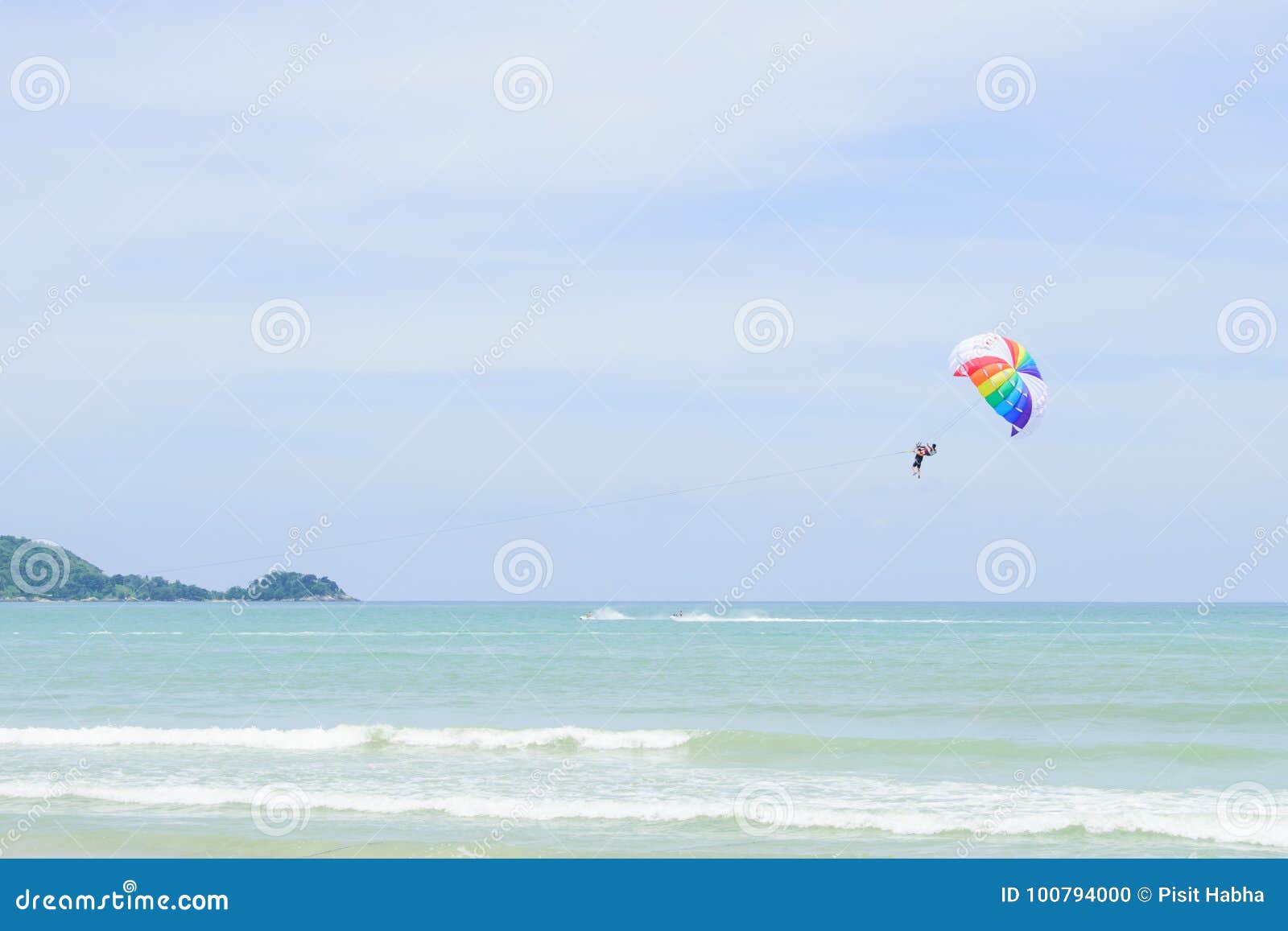 Parachute stock photo. Image of float, point, parachuting - 100794000