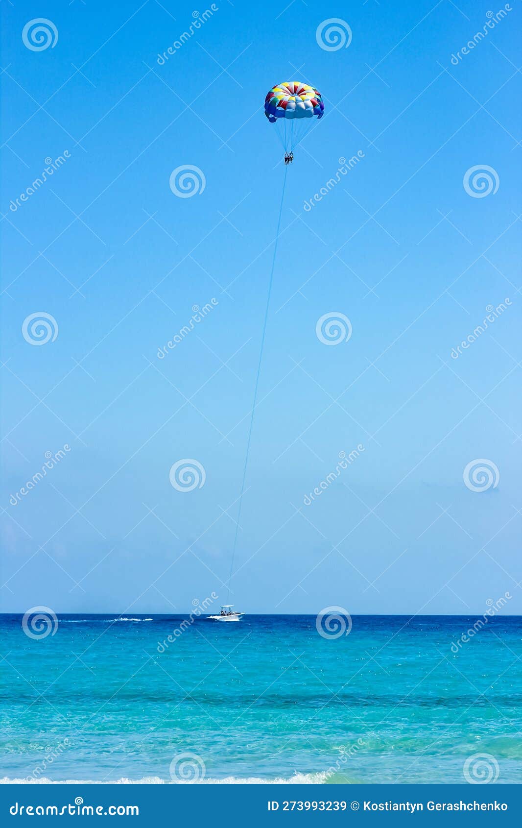 On the Parachute by the Sea in the Open Stock Image - Image of journey ...