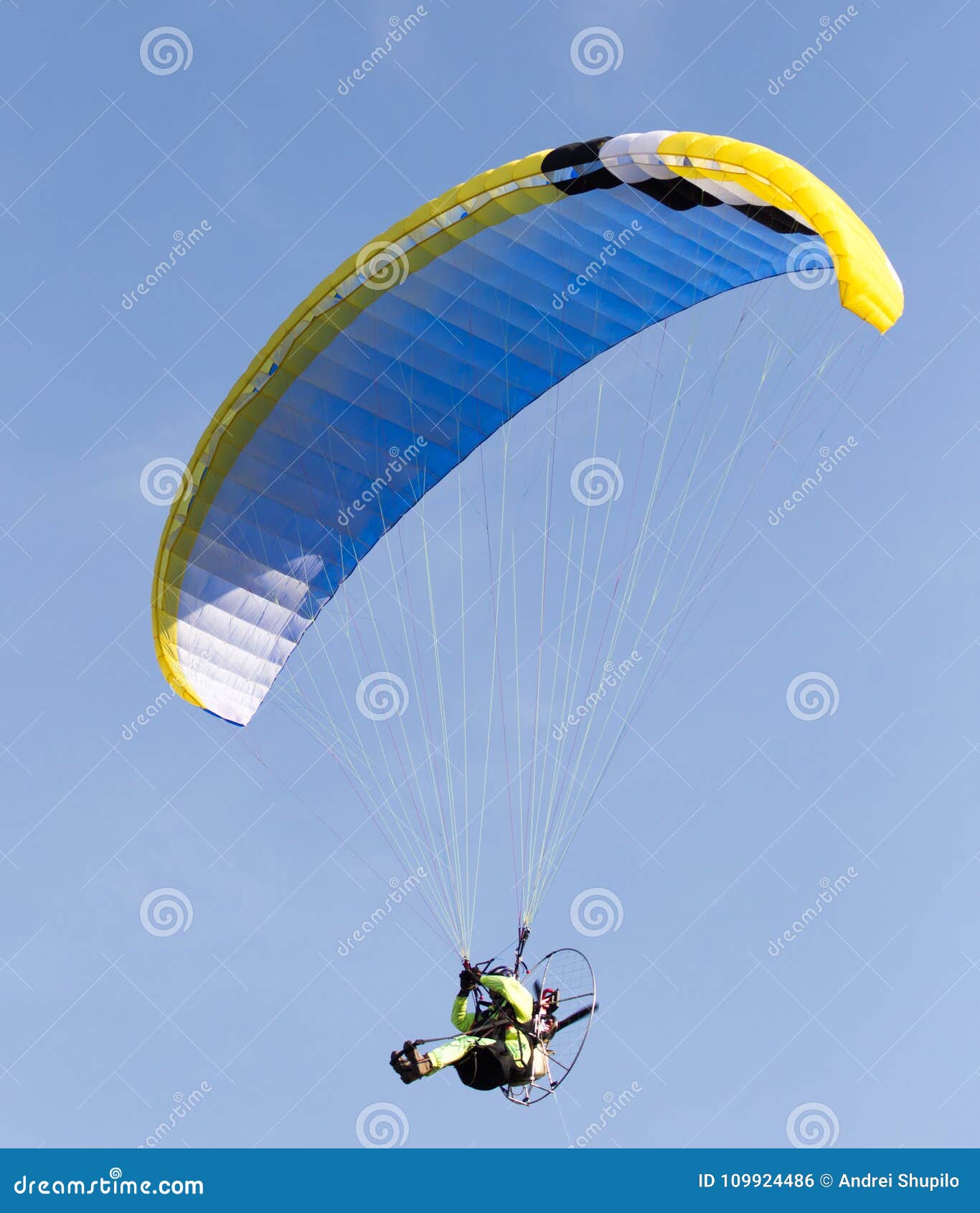 Parachute on a Sky Background Stock Photo - Image of skydiving, sport ...