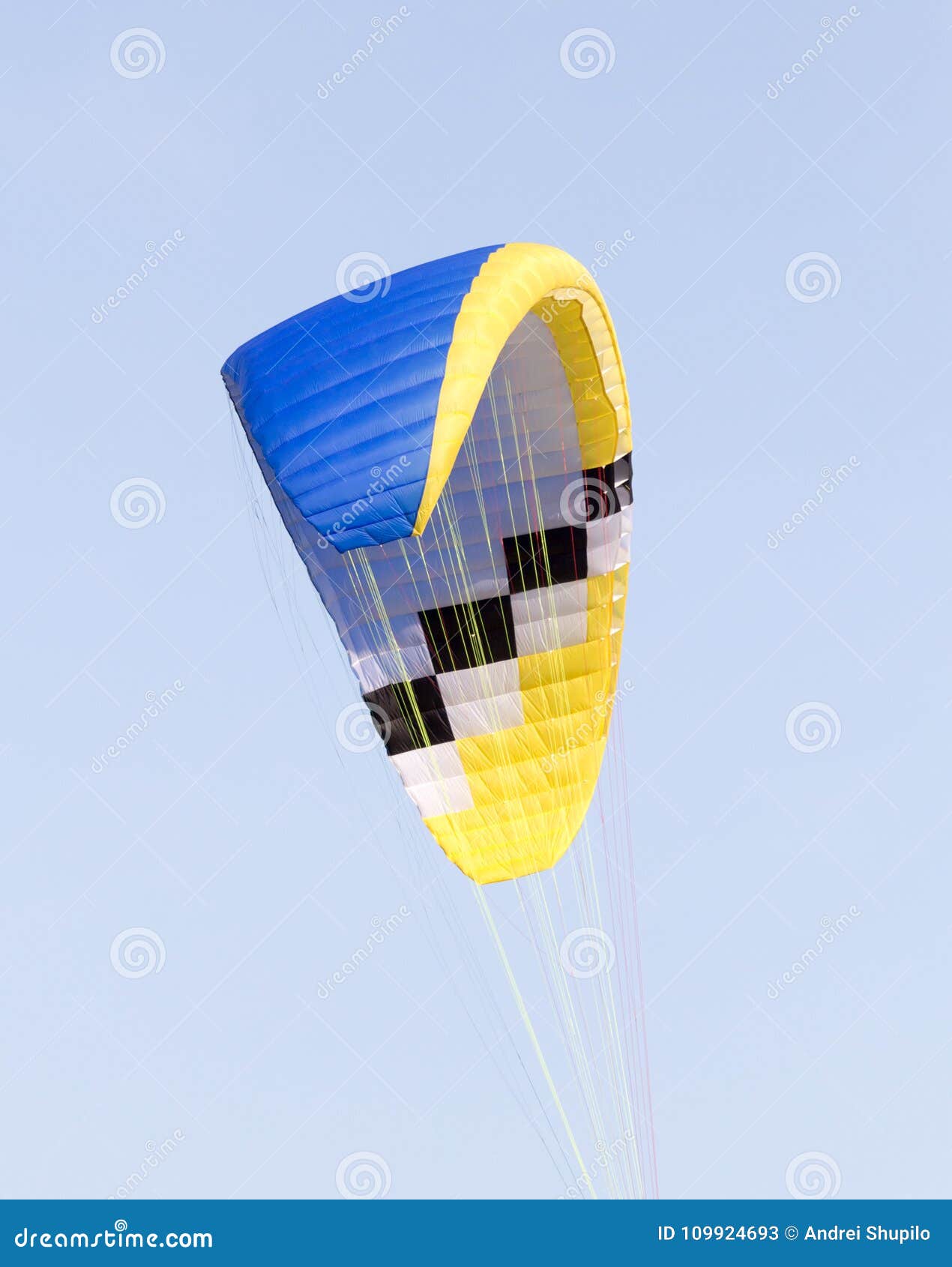 Parachute on a Sky Background Stock Image - Image of nature, skydiver ...