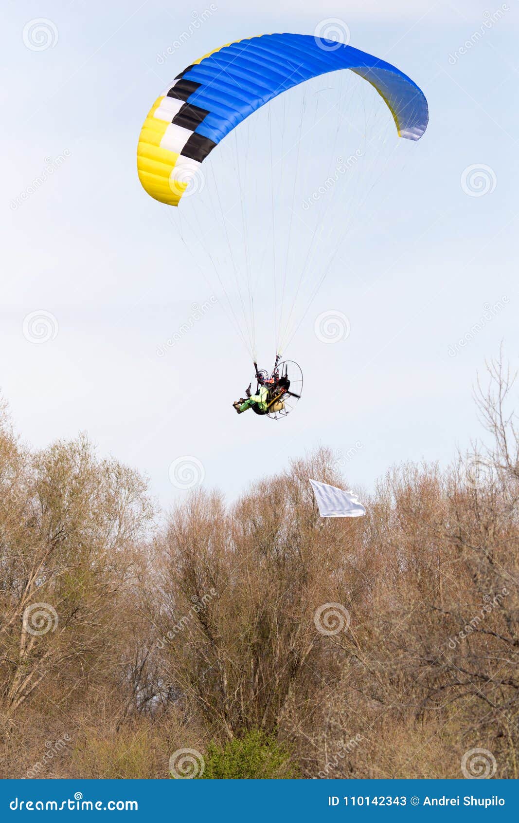 Parachute on a Sky Background Stock Image - Image of background, speed ...