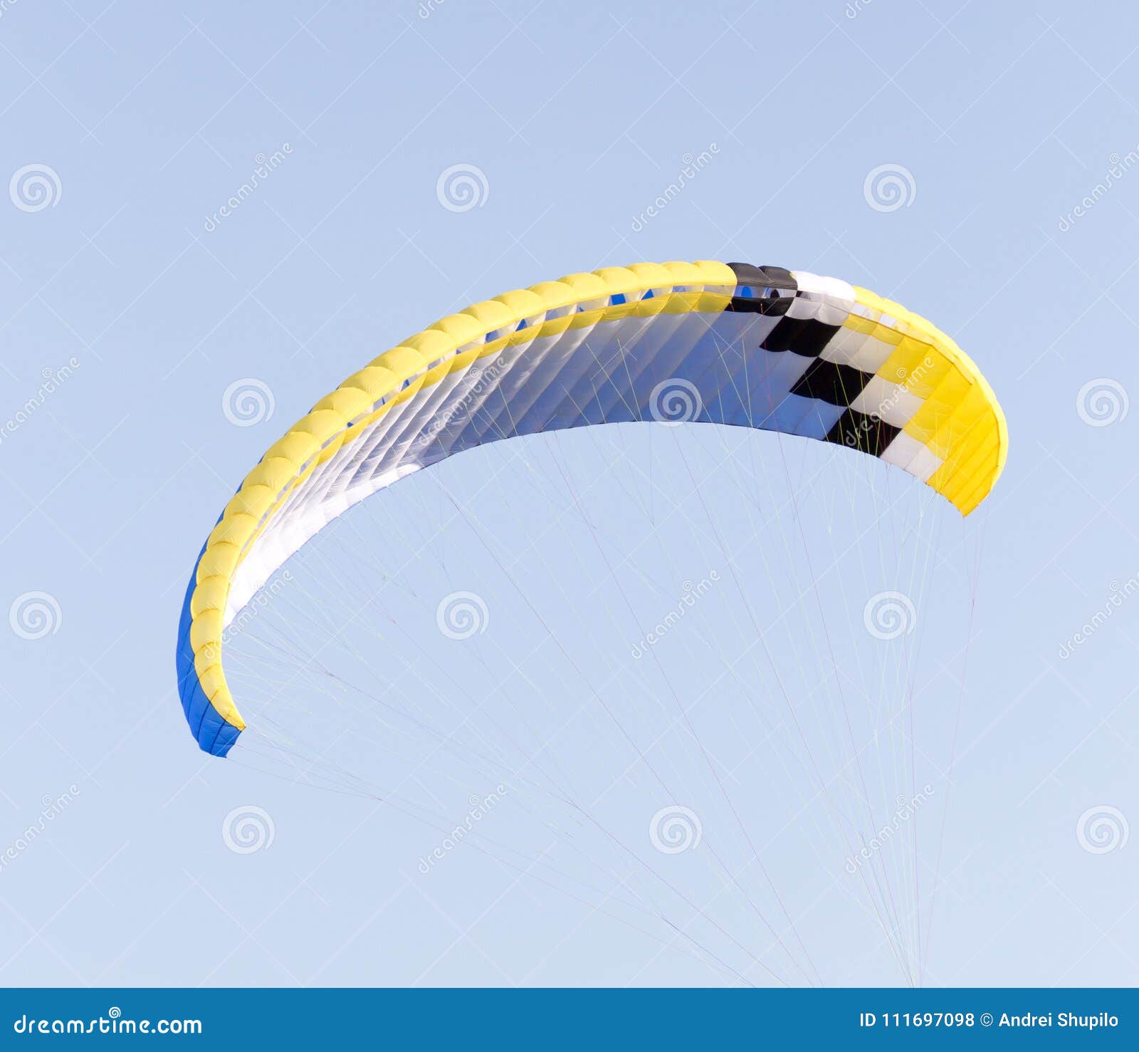 Parachute on a Sky Background Stock Photo - Image of parachute, flight ...