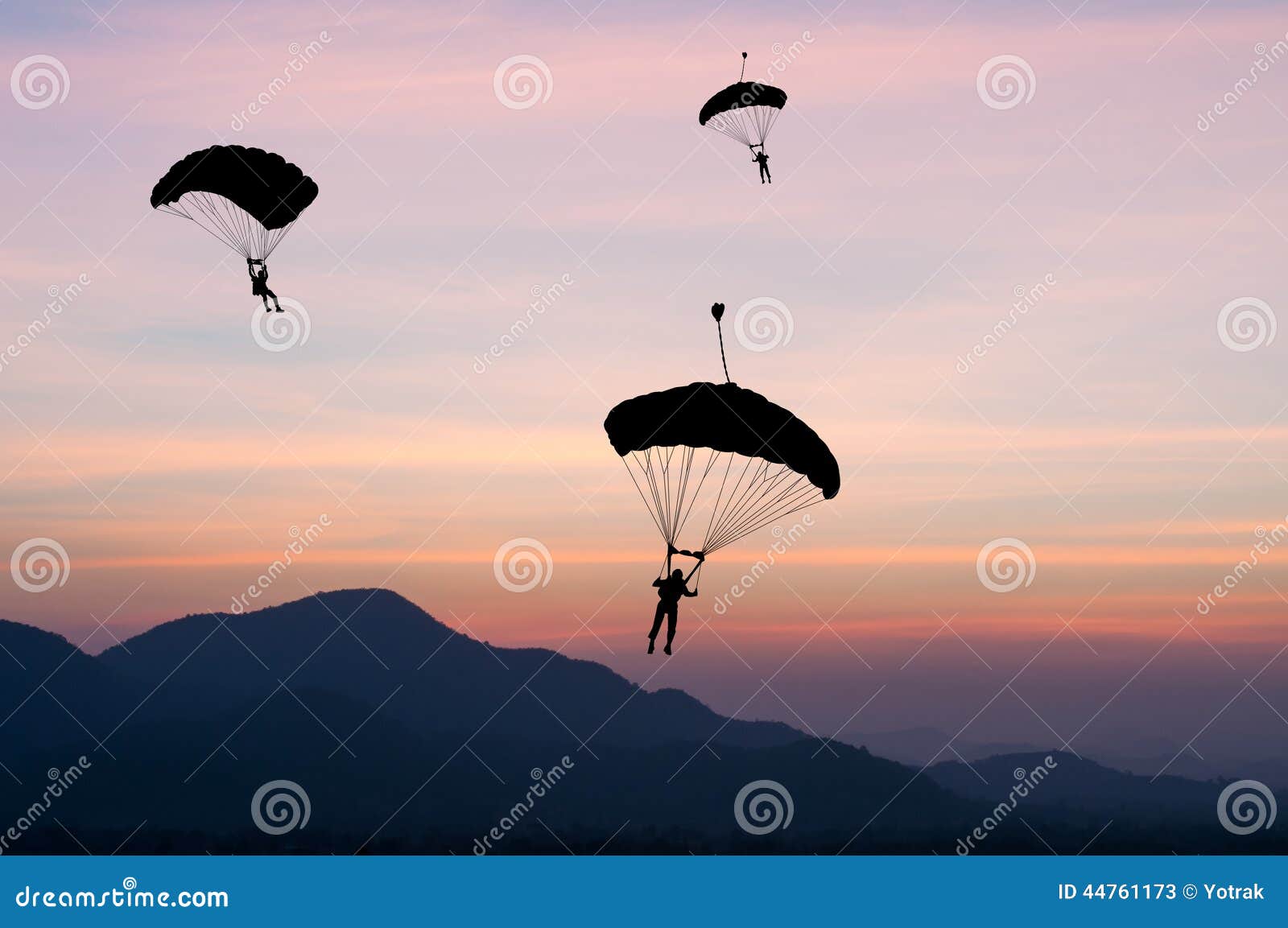 Parachute stock image. Image of altitude, freedom, flying - 44761173