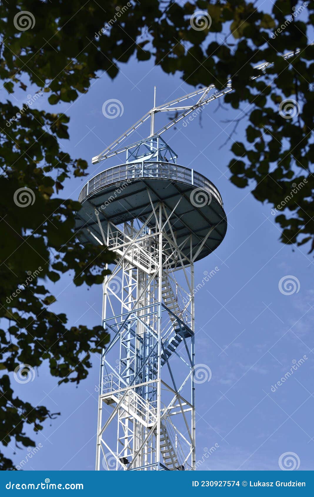 Parachute tower stock photo. Image of leaves, nature - 230927574