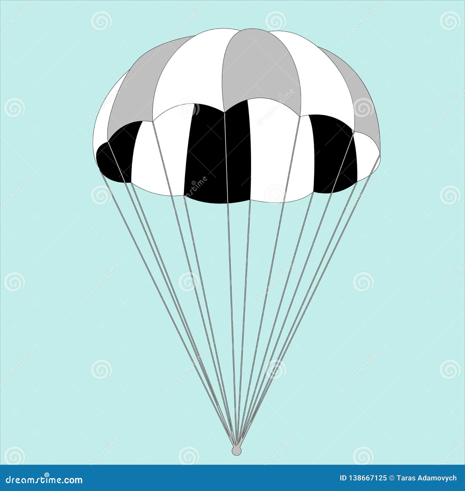 Parachute, Vector Illustration ,flat Style, Front Stock Vector ...