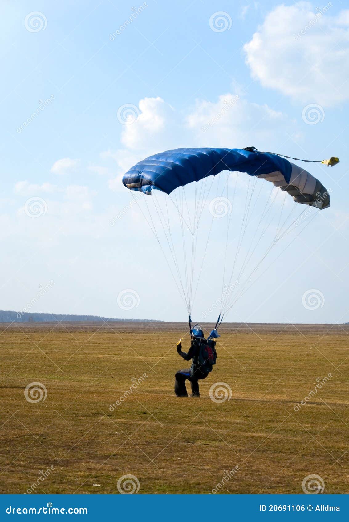 Parachuter stock foto. Image of vlucht, concurrentie - 20691106