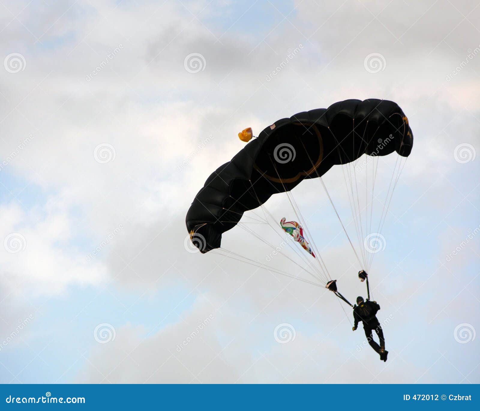 Parachuter stock photo. Image of stunt, stuntman, parachuter - 472012